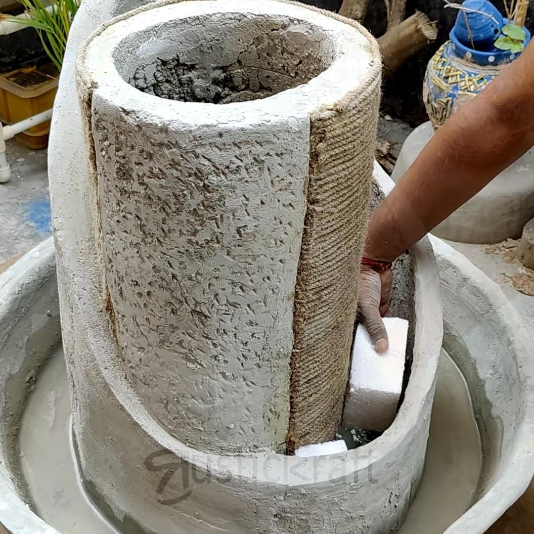 Built My Own Concrete Fountain for a Serene Backyard : 14 Steps ...