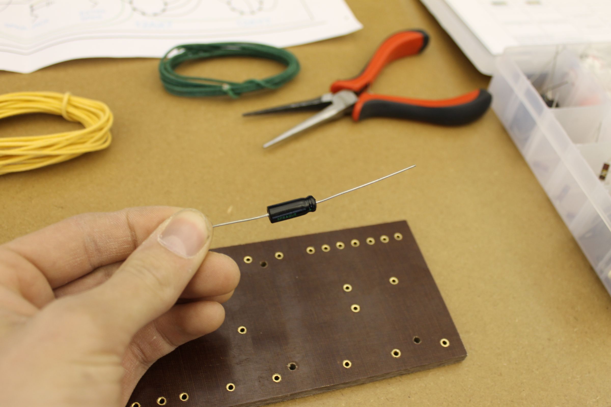 Mount Discreet Components on a Guitar Amp Motherboard : 5 Steps - Instructables