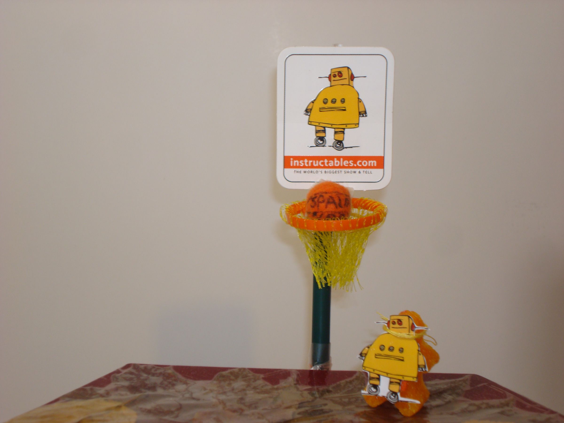 Basket Ball Hoops, Bot Puzzle, and Rubbing Stone : 8 Steps - Instructables