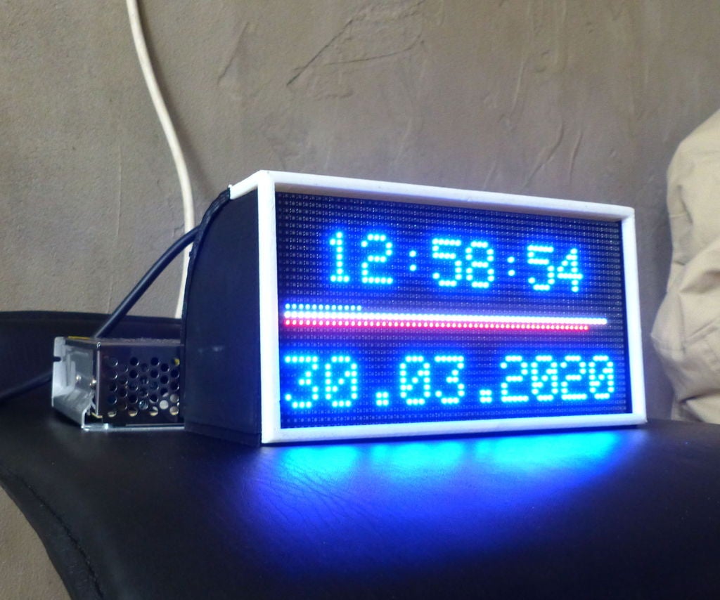 Arduino Matrix Clock With 3d Enclosure 7 Steps With Pictures