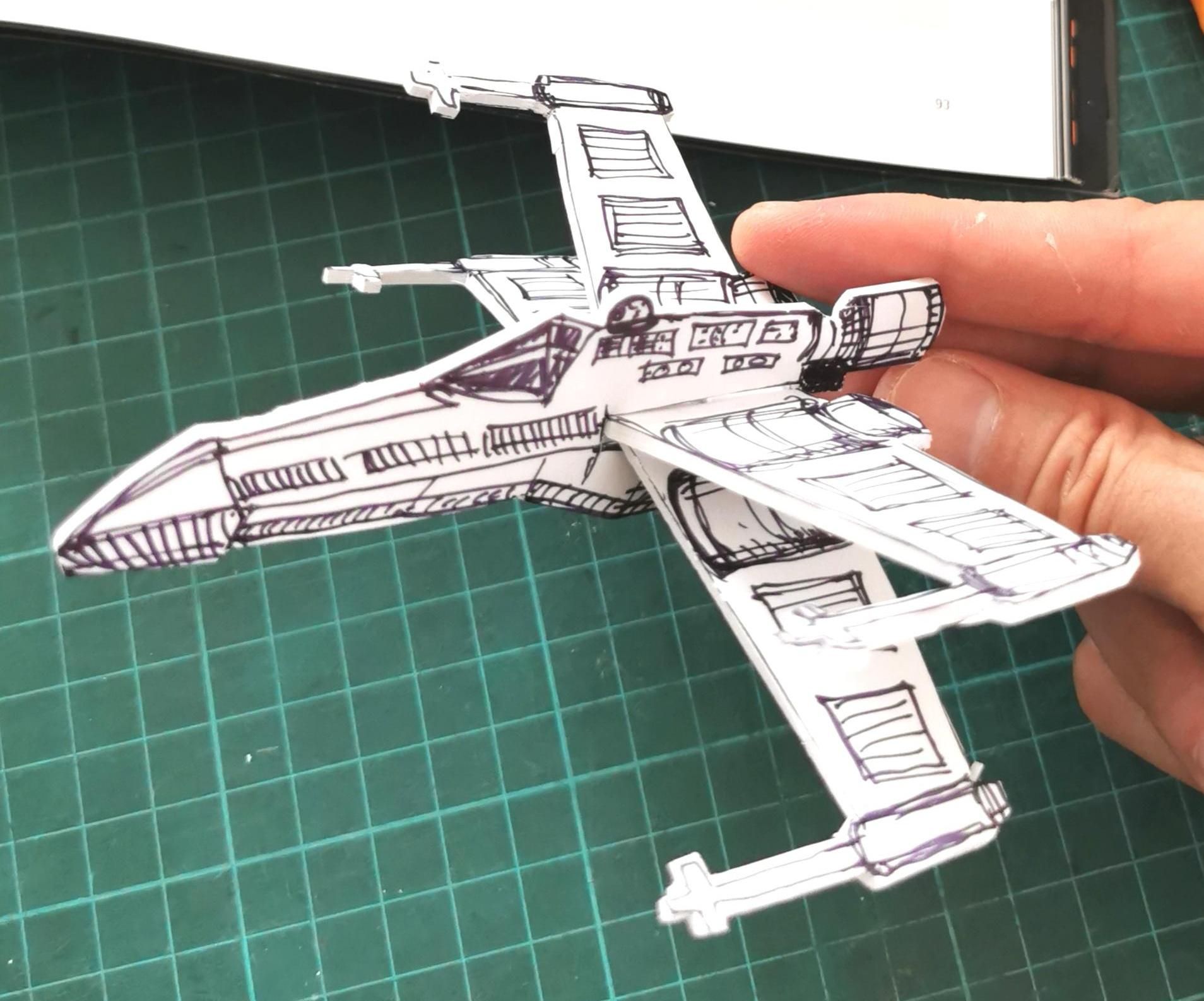 PAPERMAU: Star Wars X-Wing T-65 Starfighter Paper Model By, 43% OFF