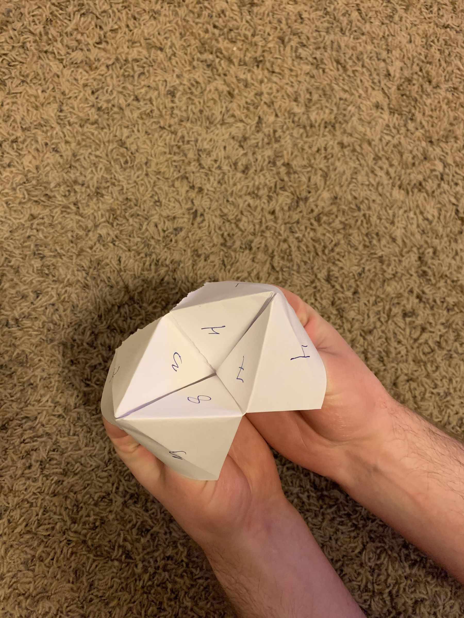 Constructing a Paper Fortune-Teller : 11 Steps - Instructables