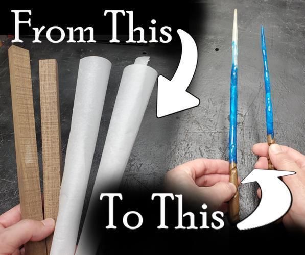 Wands Made With Epoxy Resin - No Lathe : 12 Steps (with Pictures ...