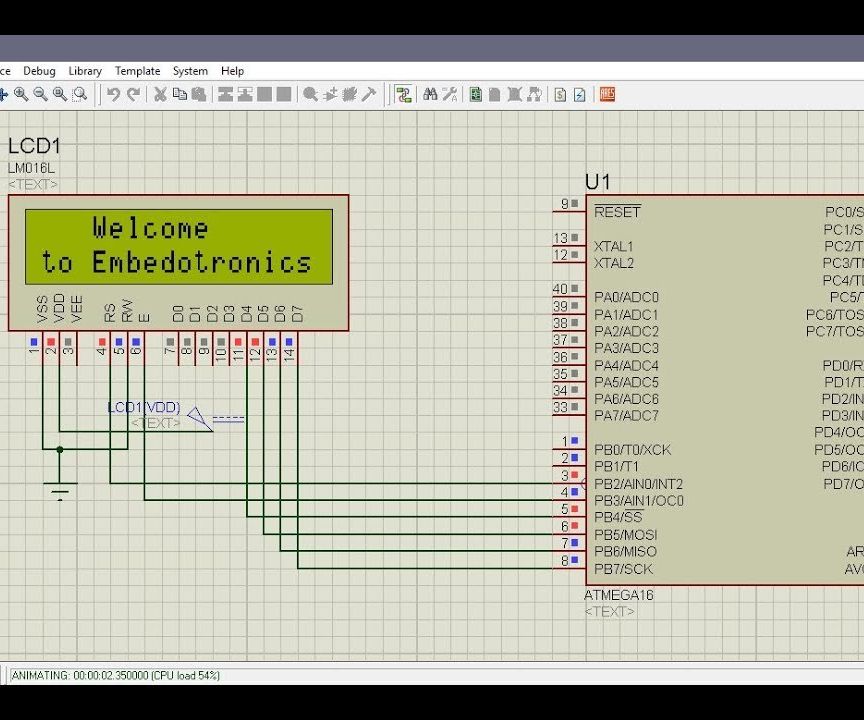 Atmega16 Interfacing With LCD in 4 Bit Mode (Proteus Simulation) : 5 Steps - Instructables