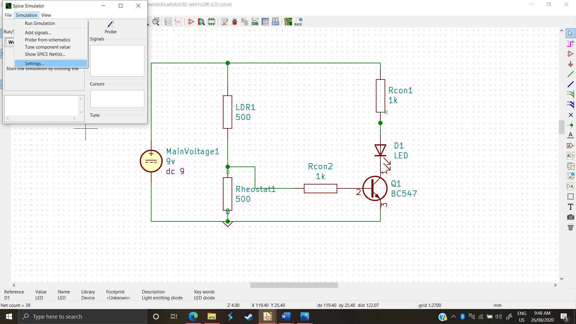 Simulating a KiCad Circuit : 7 Steps - Instructables