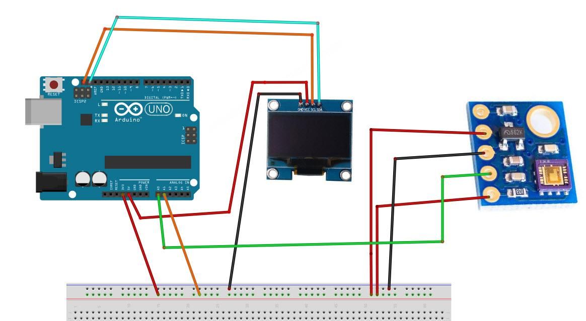 UV Index Meter Using the ML8511 ULTRAVIOLET Sensor Arduino : 6 Steps ...