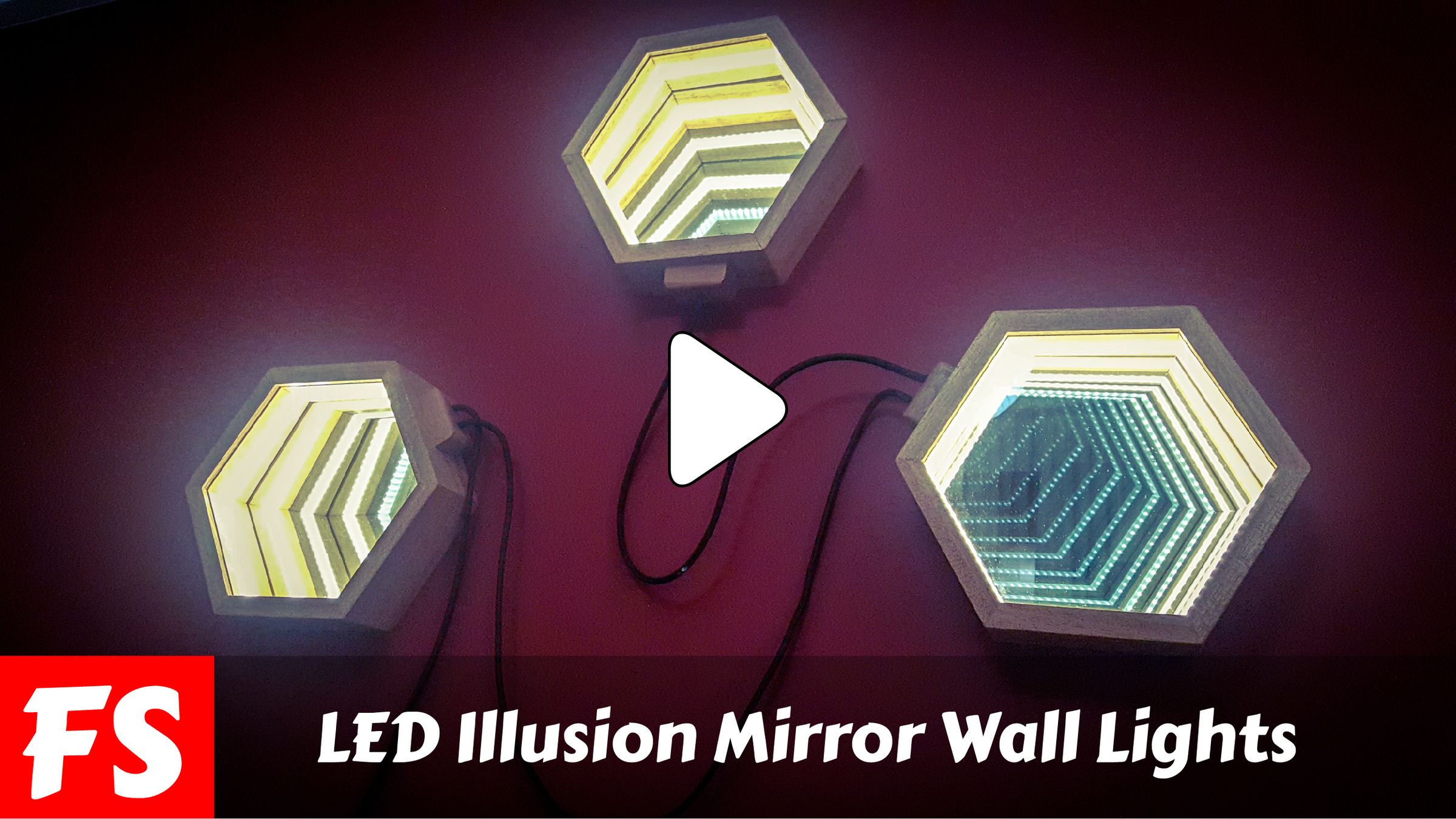 Infinity Mirror Wall Lights : 11 Steps (with Pictures) - Instructables