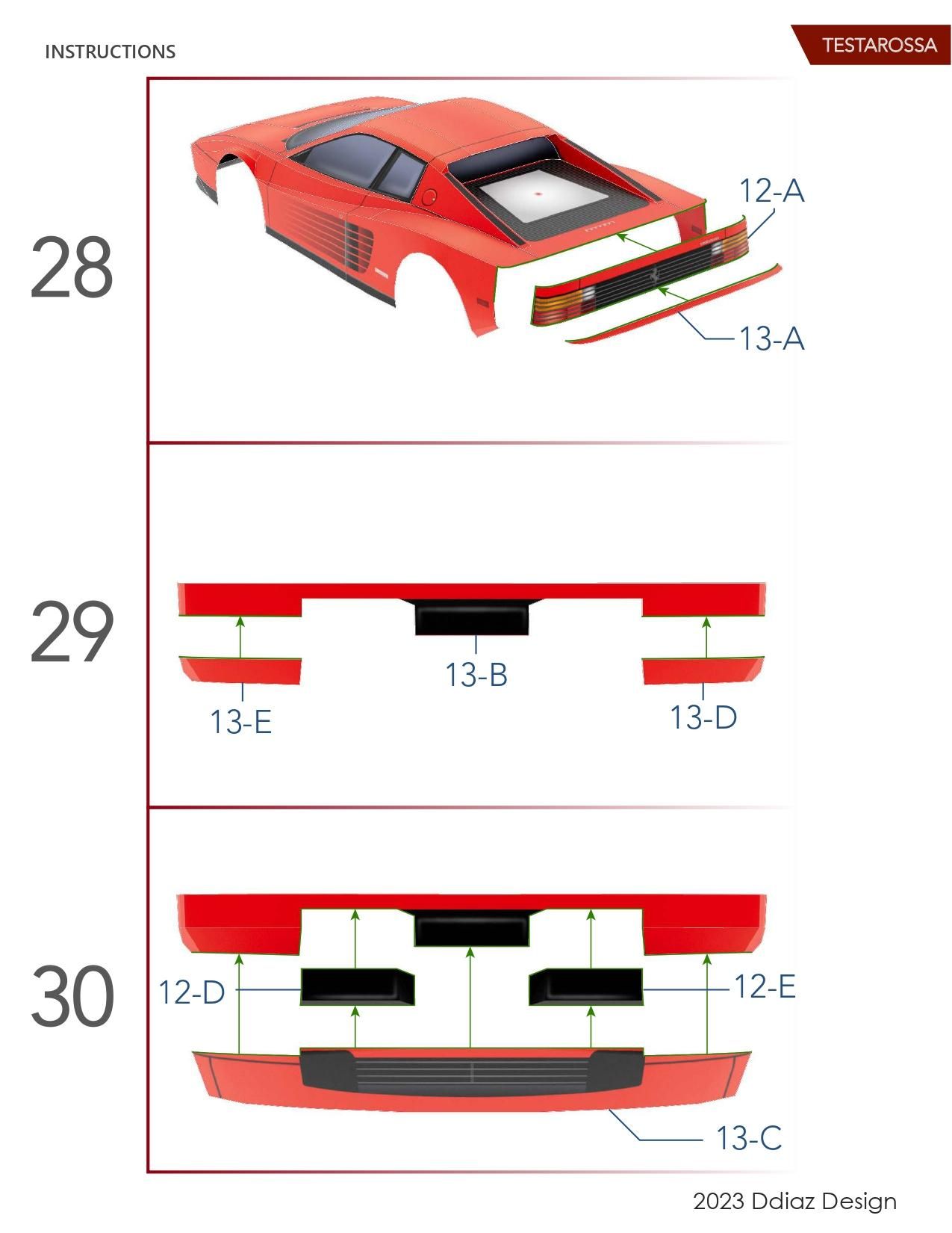 Ferrari Testarossa DIY Paper-Craft - Instructables