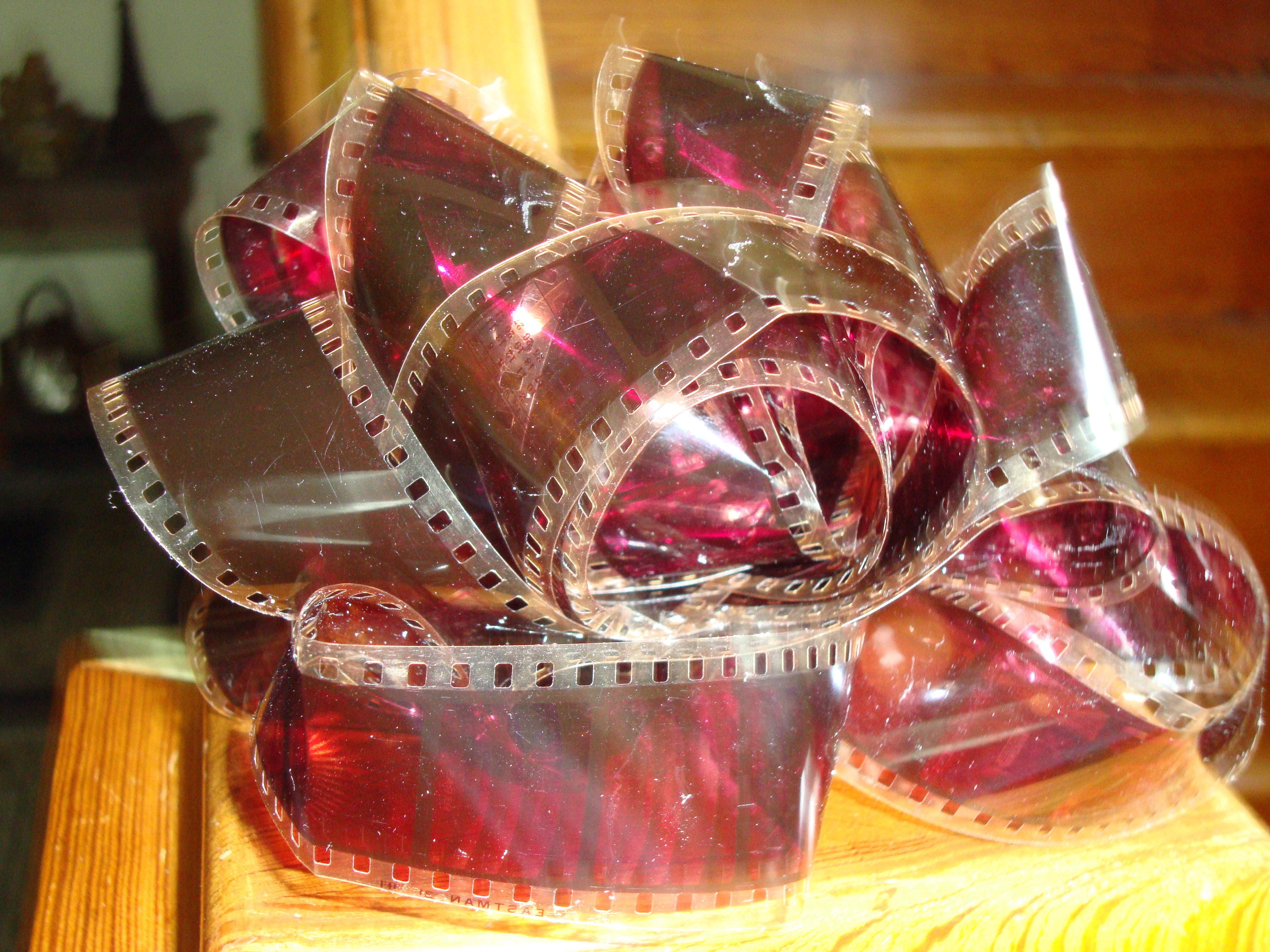 Old Film Strip Upcycled Into a Film Gift Bow : 7 Steps (with Pictures ...
