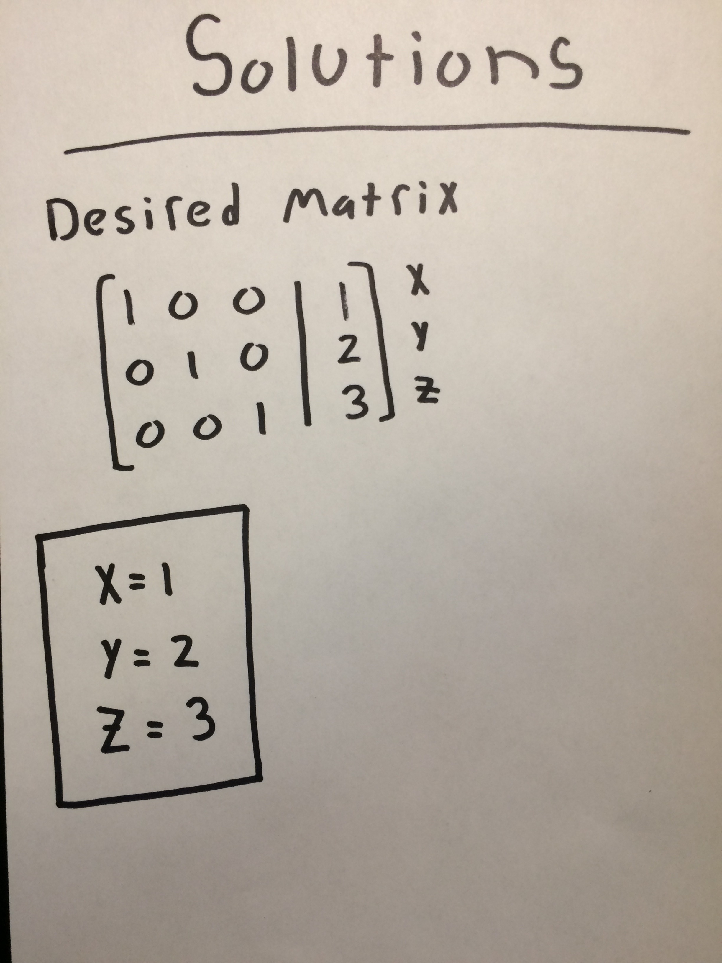 Solving a 3 by 3 System of Equations Using Matrices : 5 Steps ...