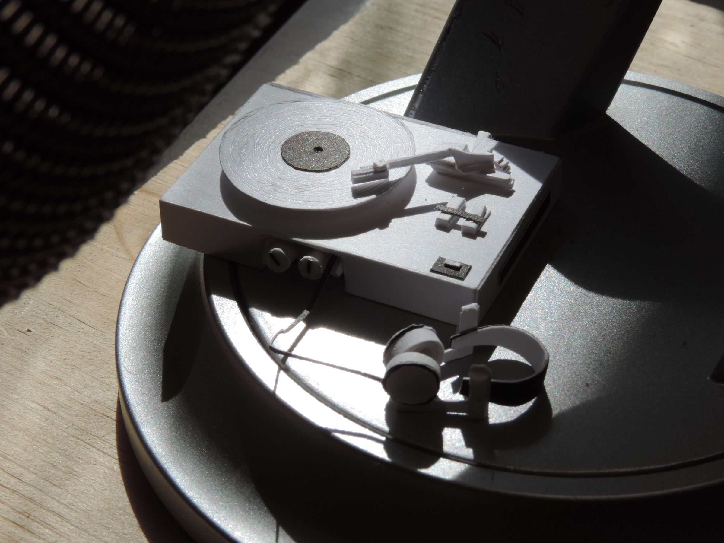 Vinyl Player & Headphones for Miniature Dollhouses Audio Themed Craft's ...