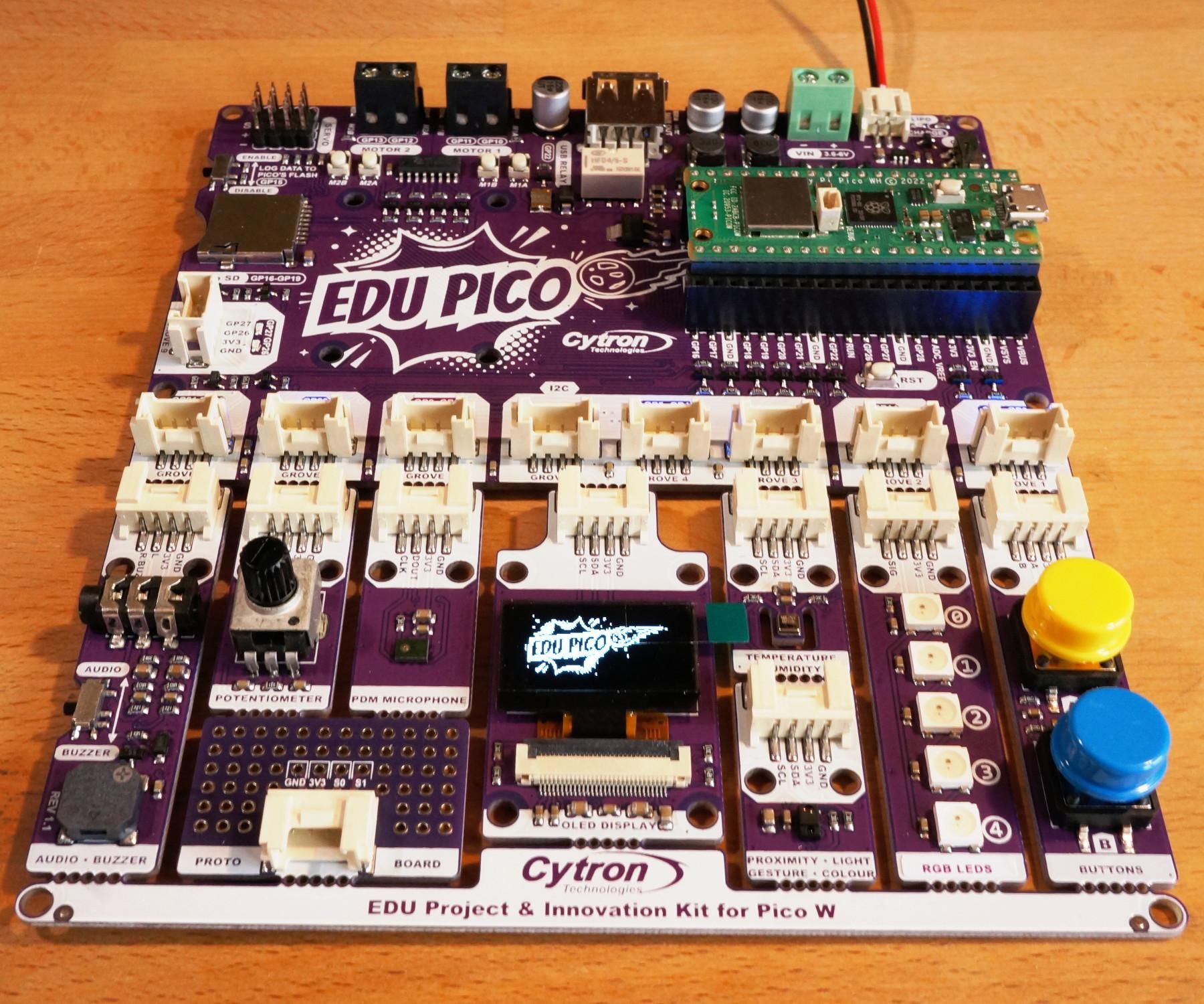 Logic Gate Analyser With Cytron EDU PICO or Adafruit CLUE Demonstrated With MH-EDU-Electronics ...
