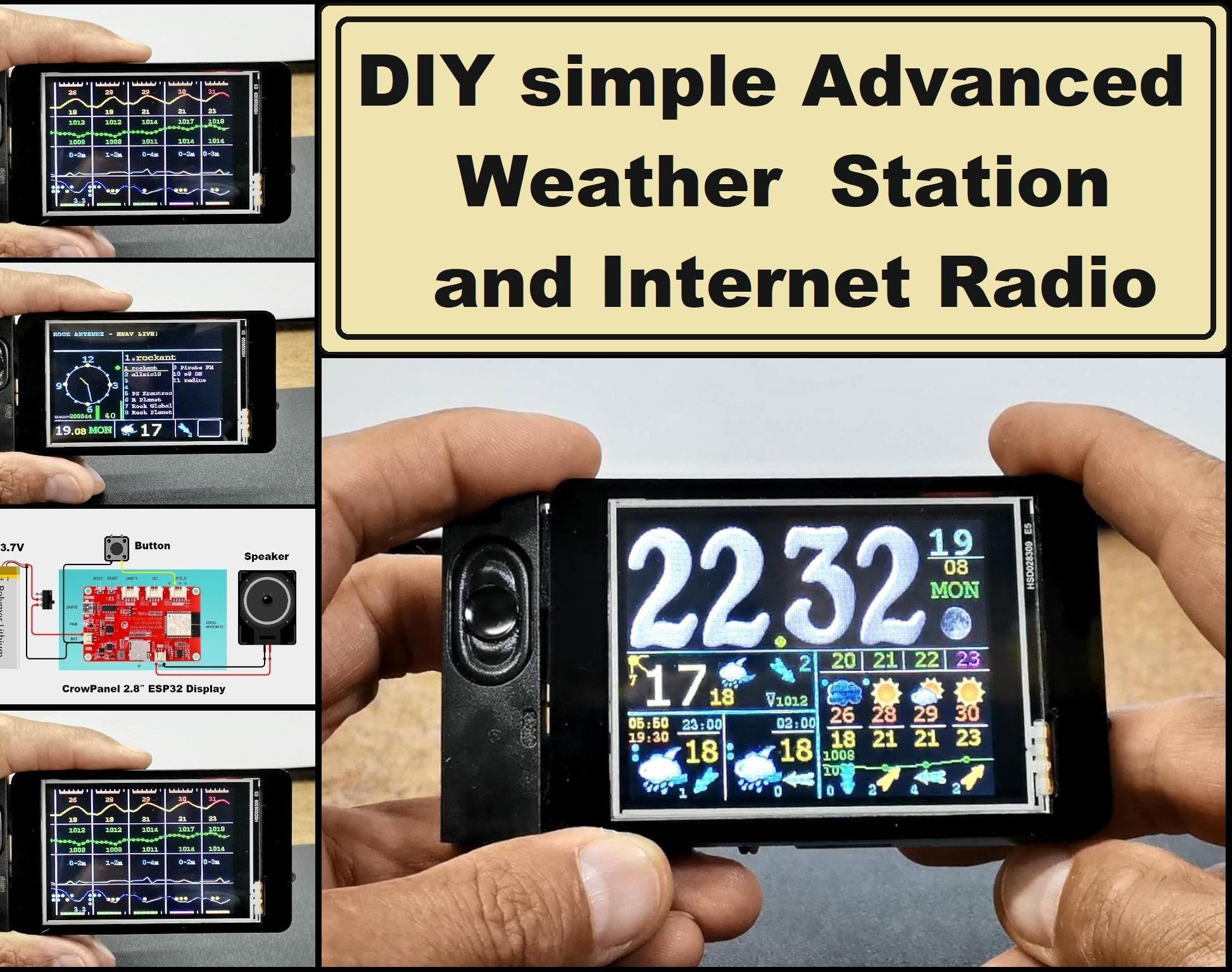 DIY Simple Advanced Weather Station (5day Forecast) and Internet Radio : 5 Steps - Instructables