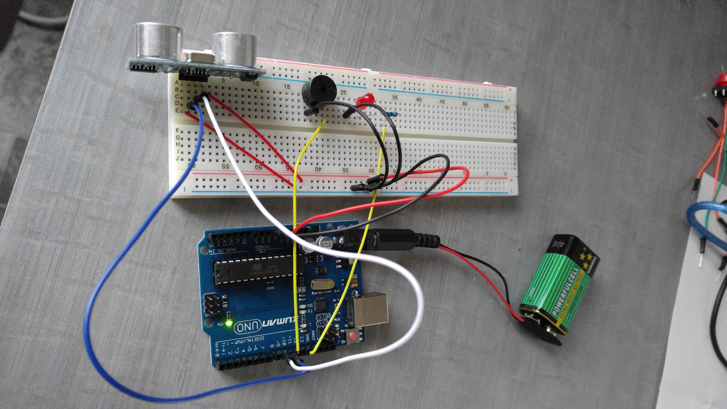 Arduino - Ultrasonic Sensor HC-SR04 With Buzzer : 3 Steps (with ...
