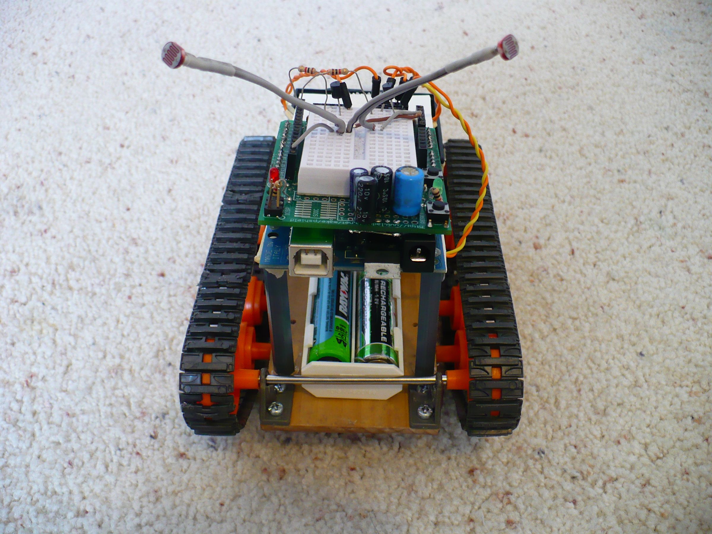 (w/ Video) Basic Arduino Robot, Light Seeker! : 8 Steps (with Pictures ...