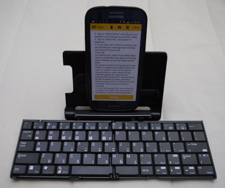 Use Palm Infrared Keyboard With Android Devices : 5 Steps - Instructables