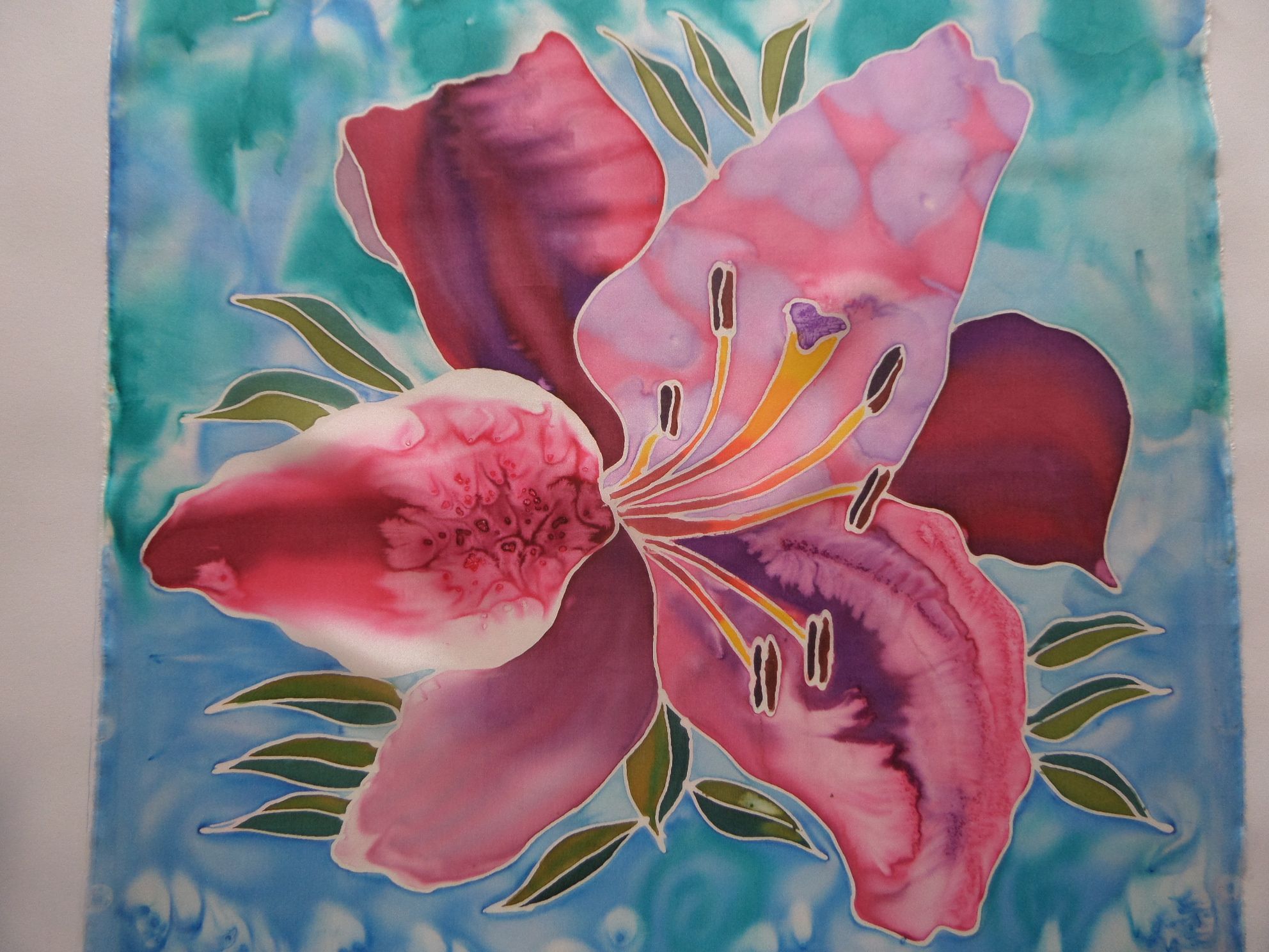 'Rainbow Lily' Silk Painting : 11 Steps (with Pictures) - Instructables