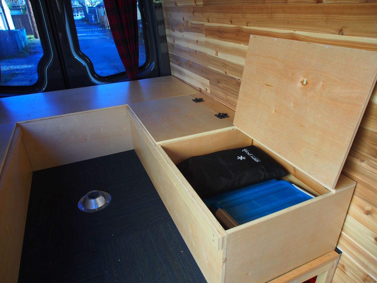 Bed, Table, and Benches for Camper Van - All in One! : 19 Steps (with ...