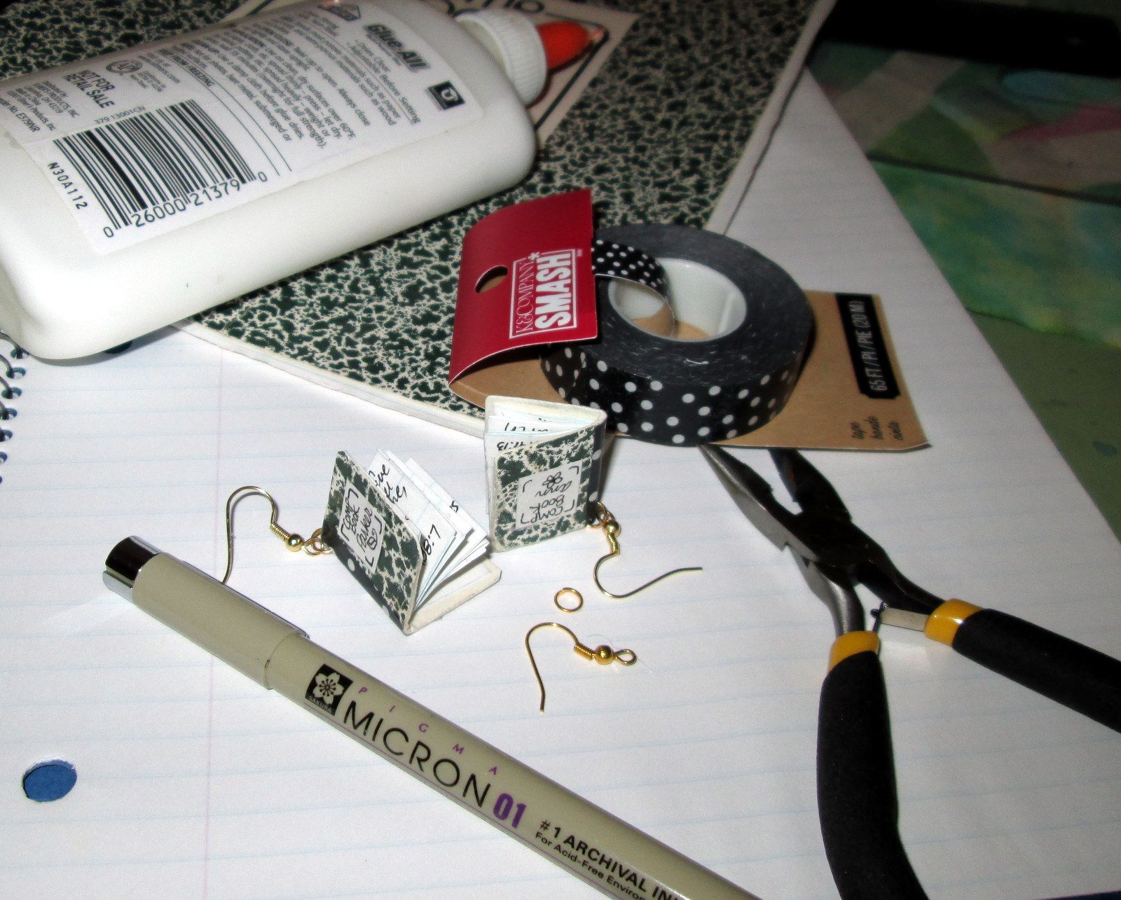 Book Earrings : 4 Steps (with Pictures) - Instructables