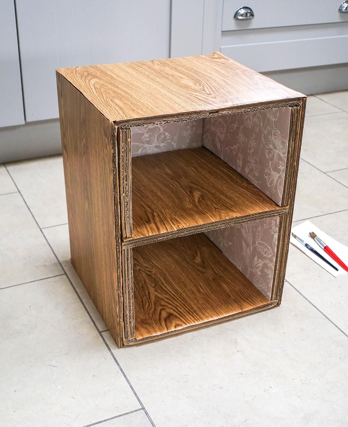 How to Make Strong Shelves Out of Cardboard | DIY Shoe Storage or Mini ...