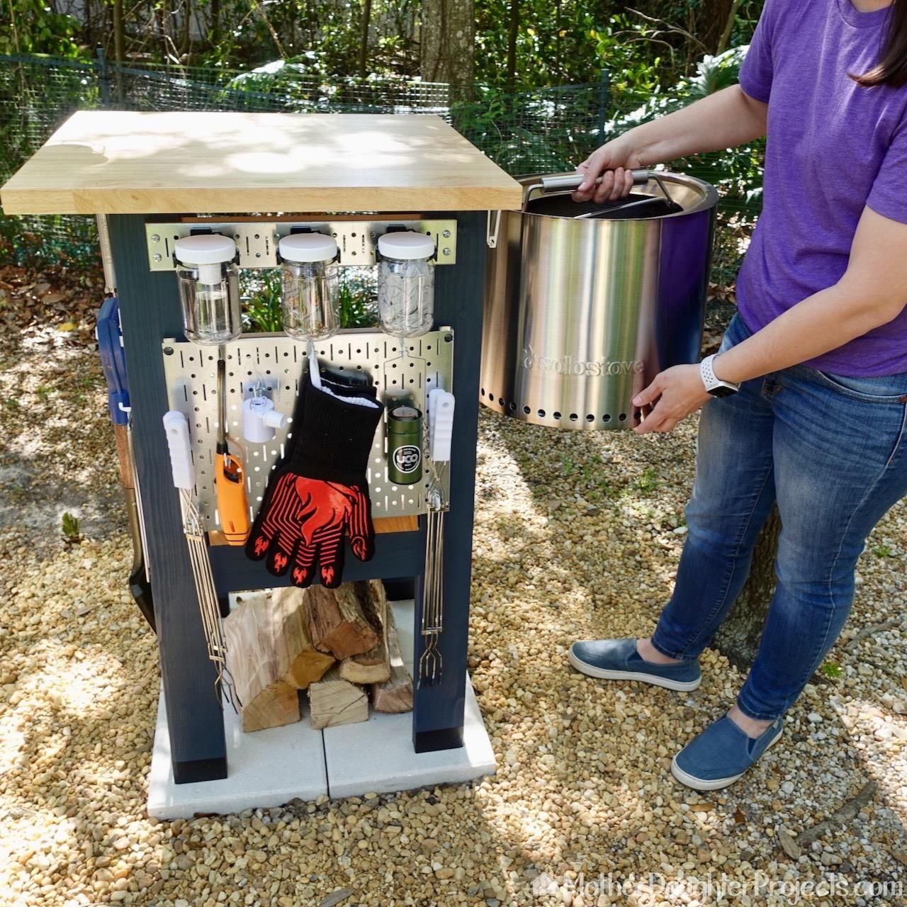 Outdoor Storage Station for Solo Stove : 4 Steps (with Pictures ...