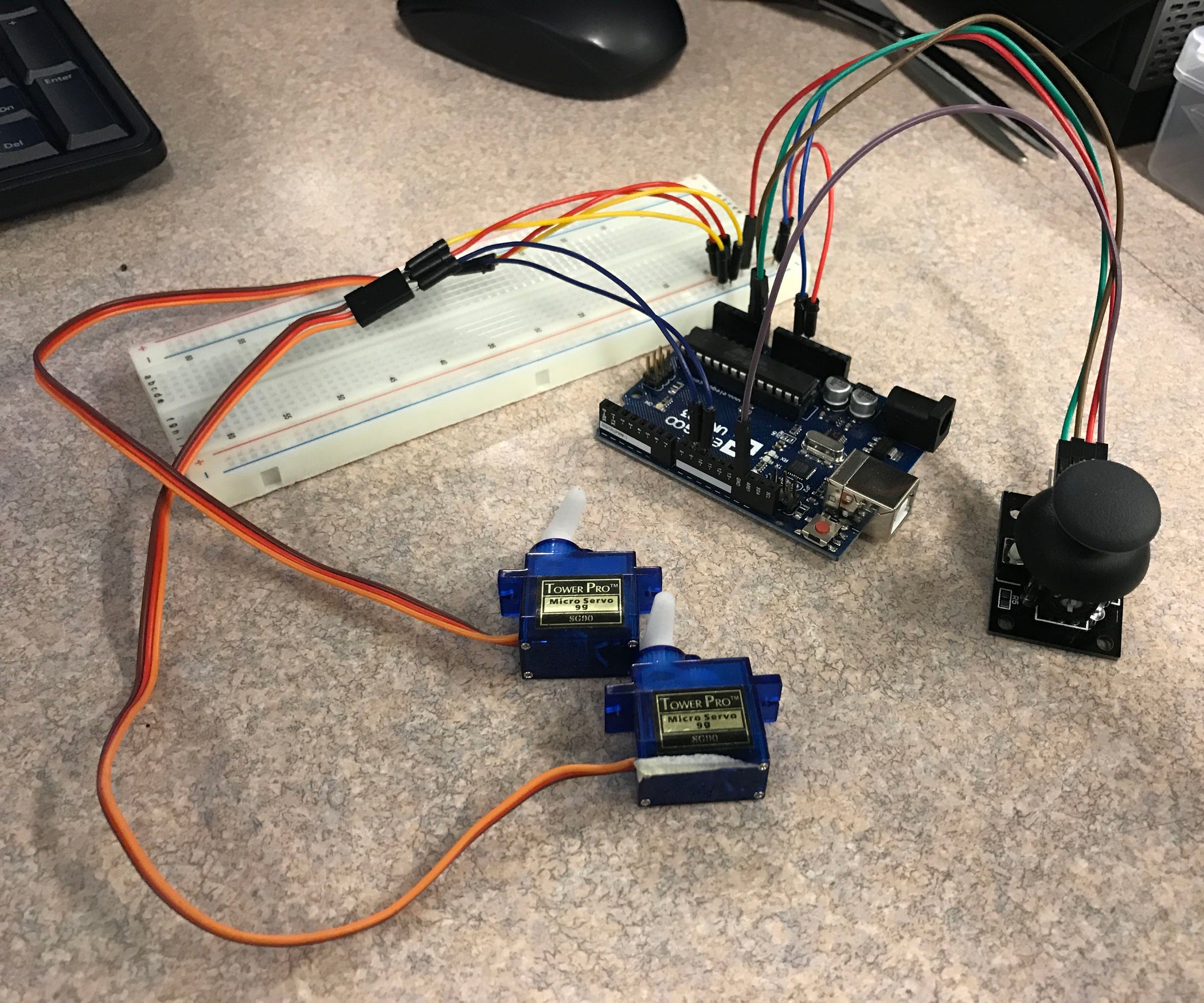 Controlling 2 Servos With Joystick on Arduio UNO : 5 Steps - Instructables Controlling 2 Servos With Joystick on Arduio UNO : 5 Steps - Instructables