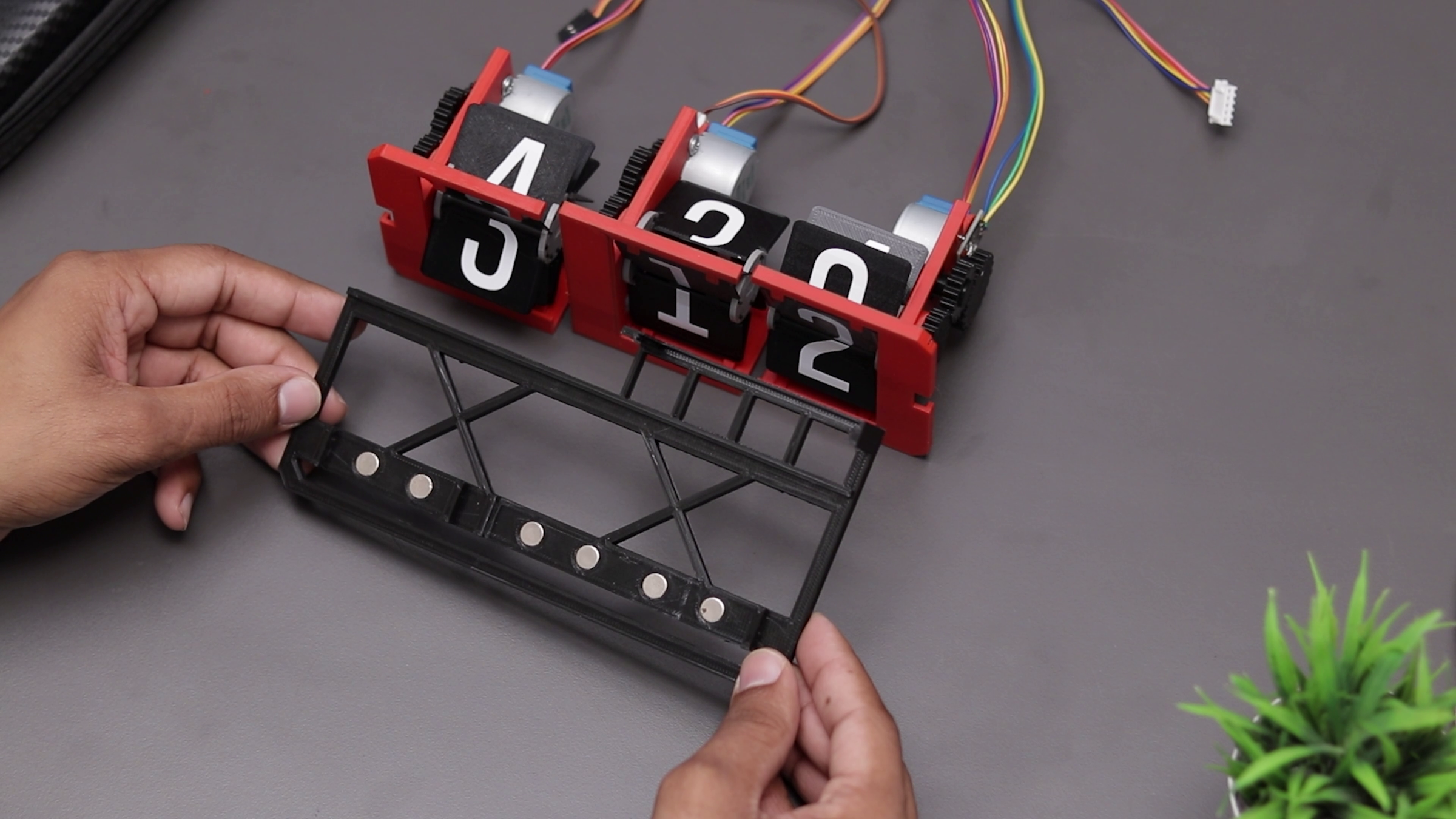 Making a Split Flat Display Clock - 3D Printed | Arduino : 16 Steps ...