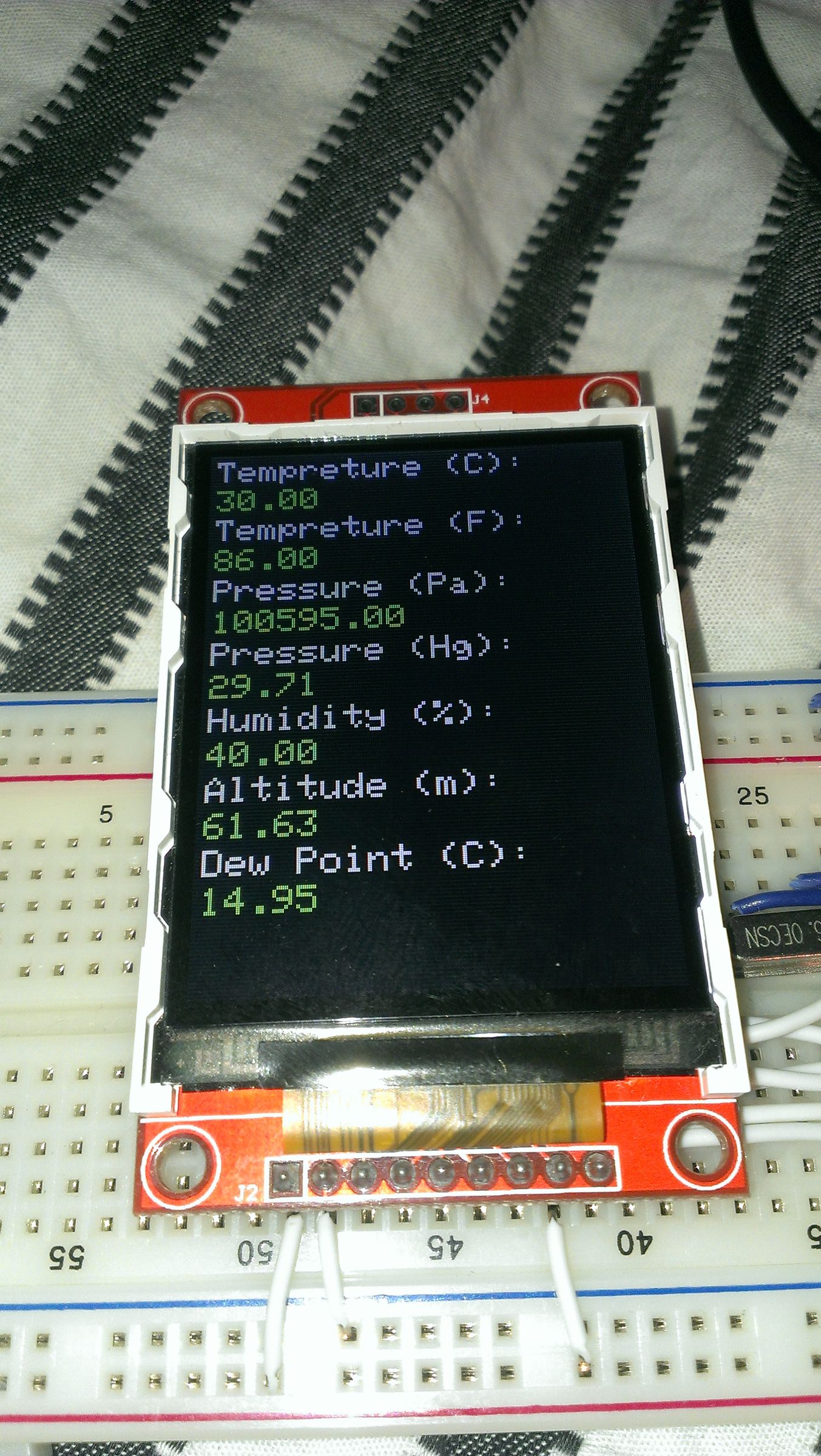 TFT Environment Monitor Using BMP180 & DHT11 : 4 Steps - Instructables