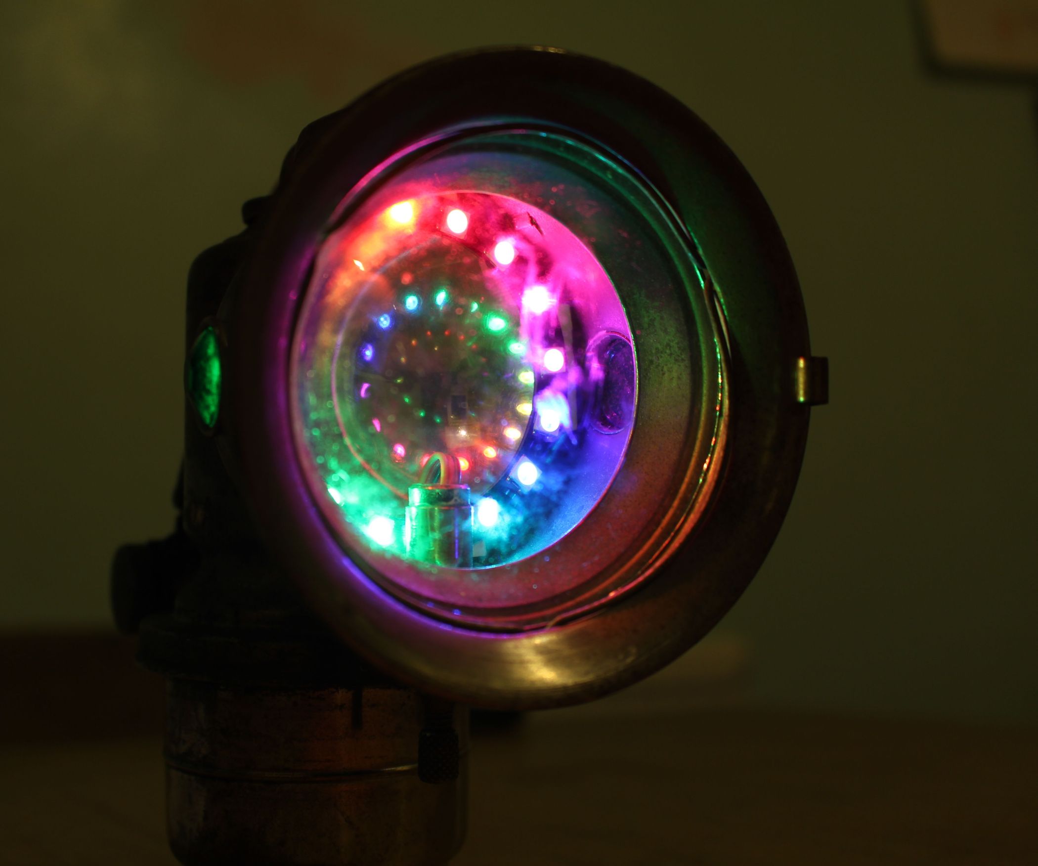 Lucas Carbide Lamp Converted to Multi Colored LED (with Pictures ...