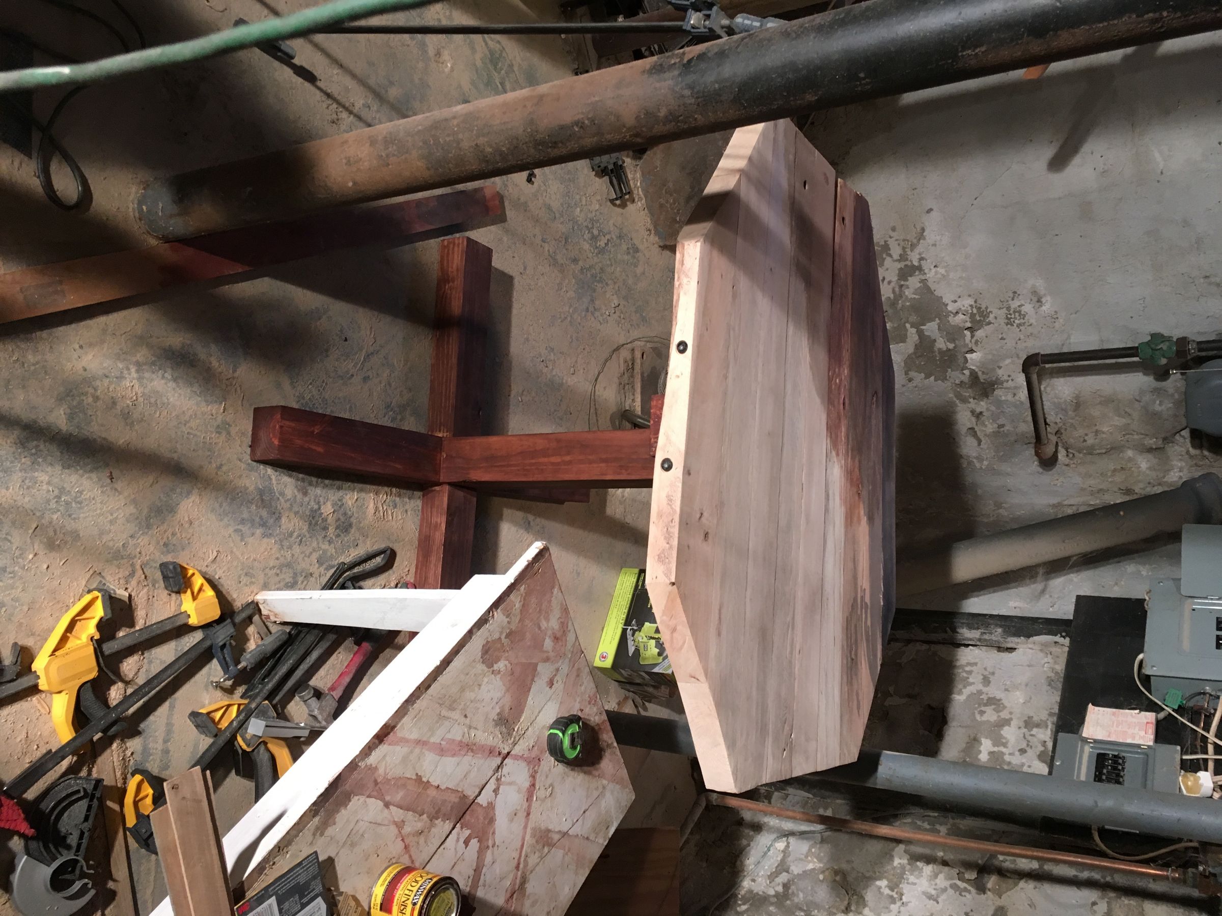 Small Octagon Dining Table From Reclaimed Wood : 10 Steps (with ...