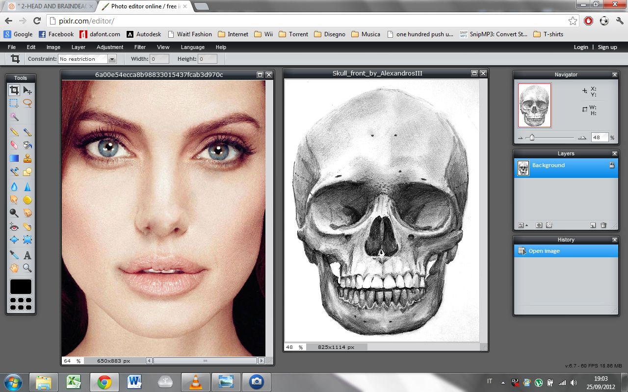 Bone Face Photoshop