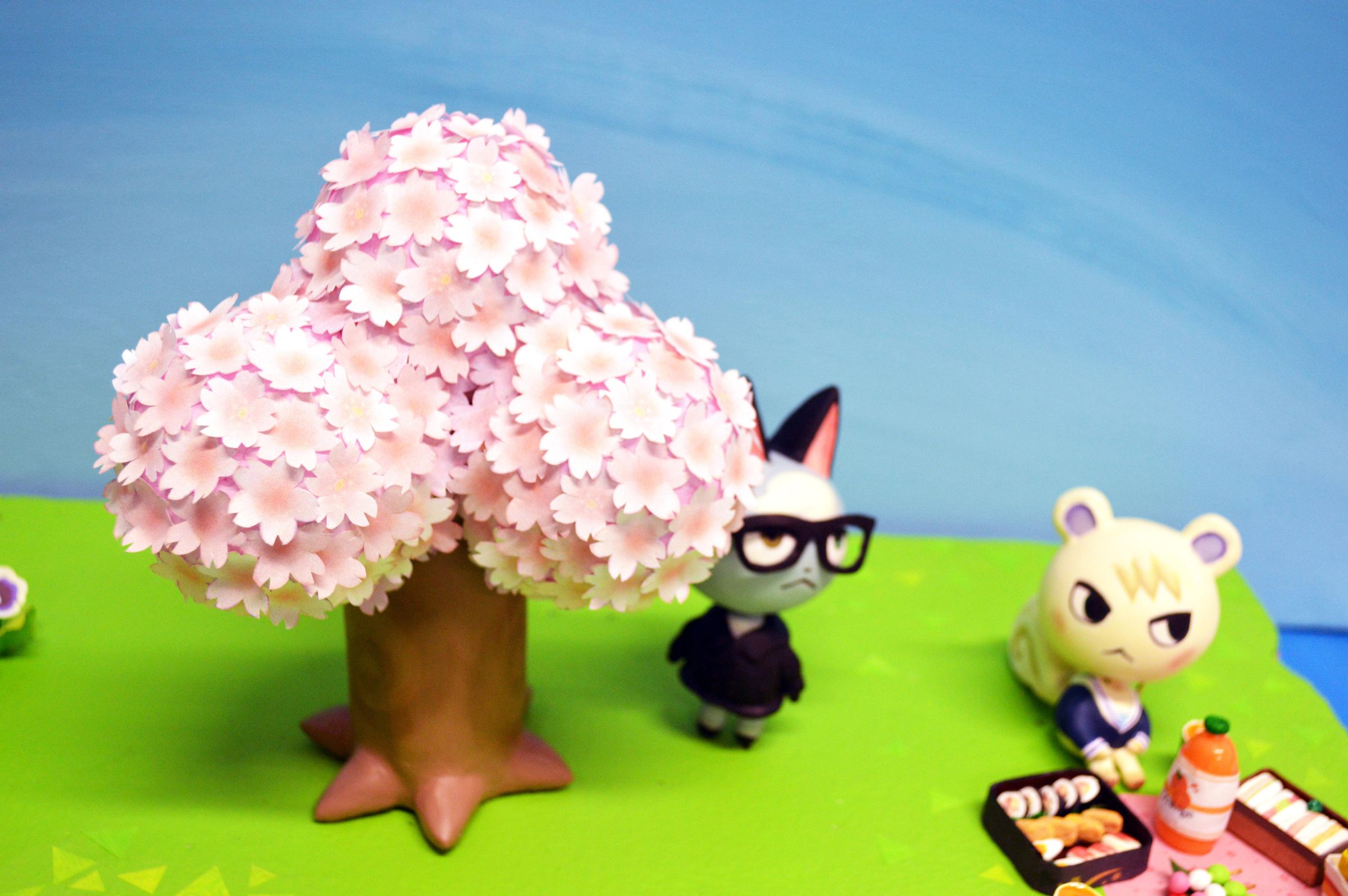 Small Animal Crossing Cherry Blossom Tree With Air Dry Clay : 8 Steps ...