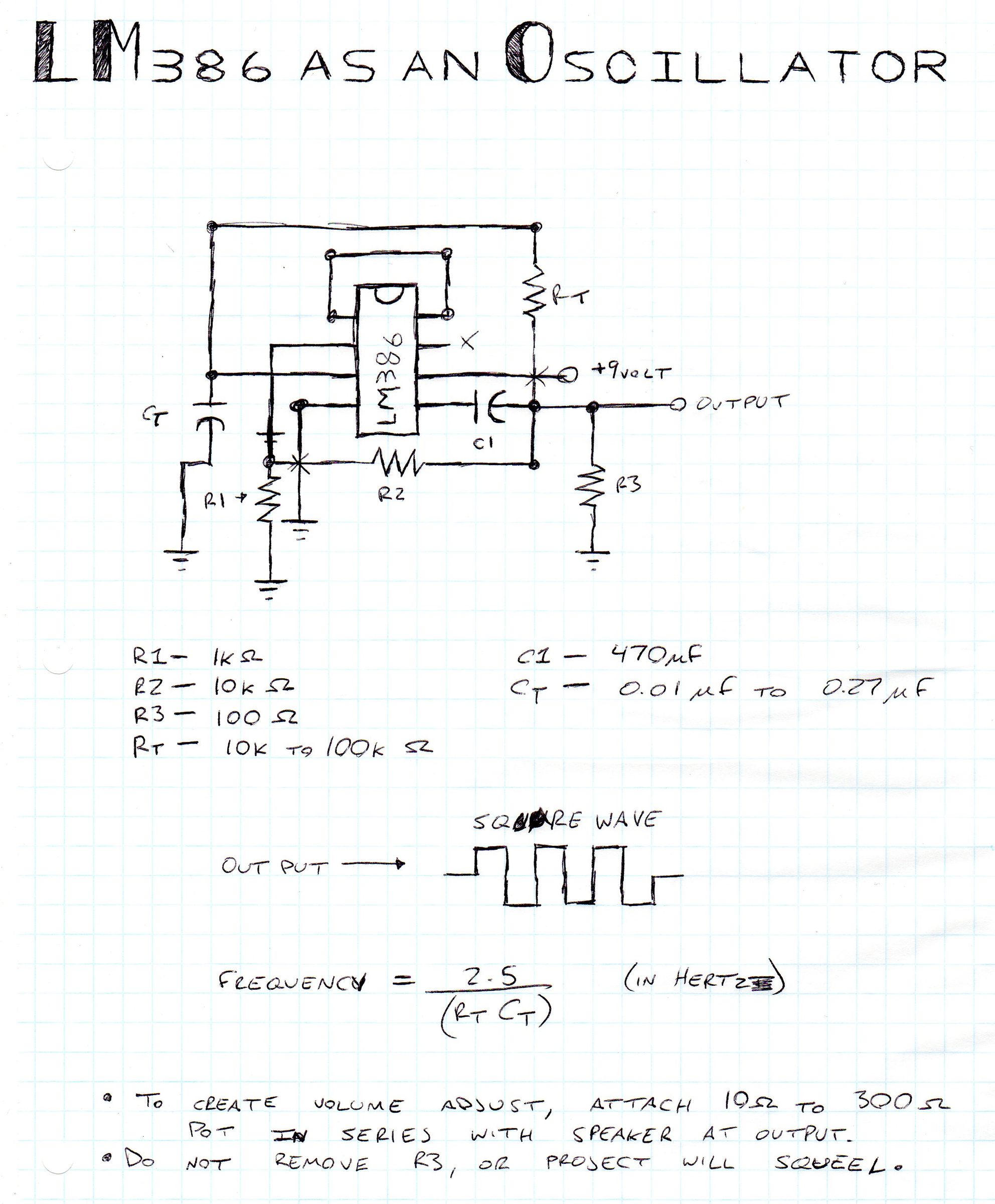 Using LM386 As an Oscillator. : 5 Steps - Instructables