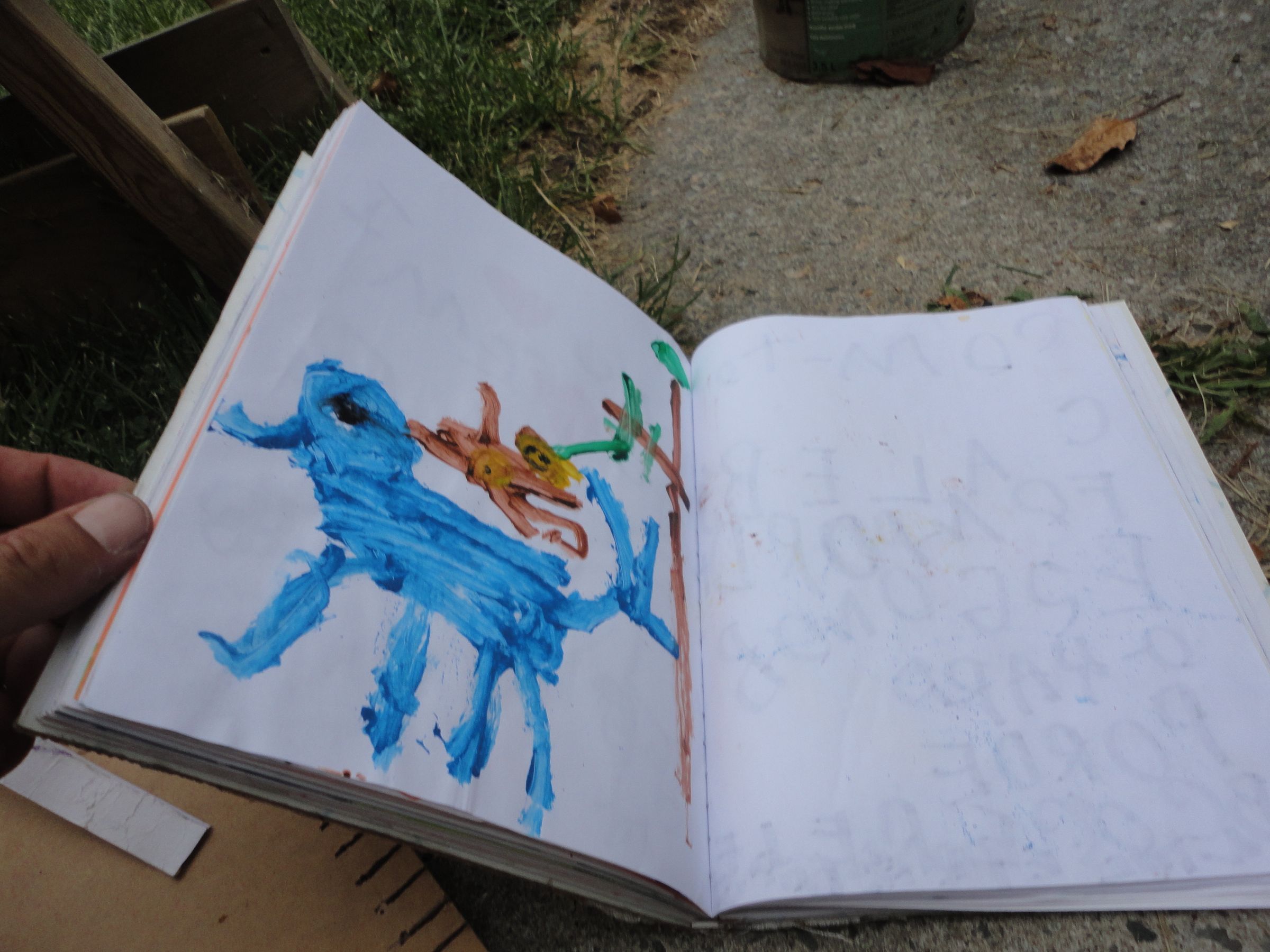 Make a Keepsake Book of Your Child's Artwork : 5 Steps (with Pictures ...