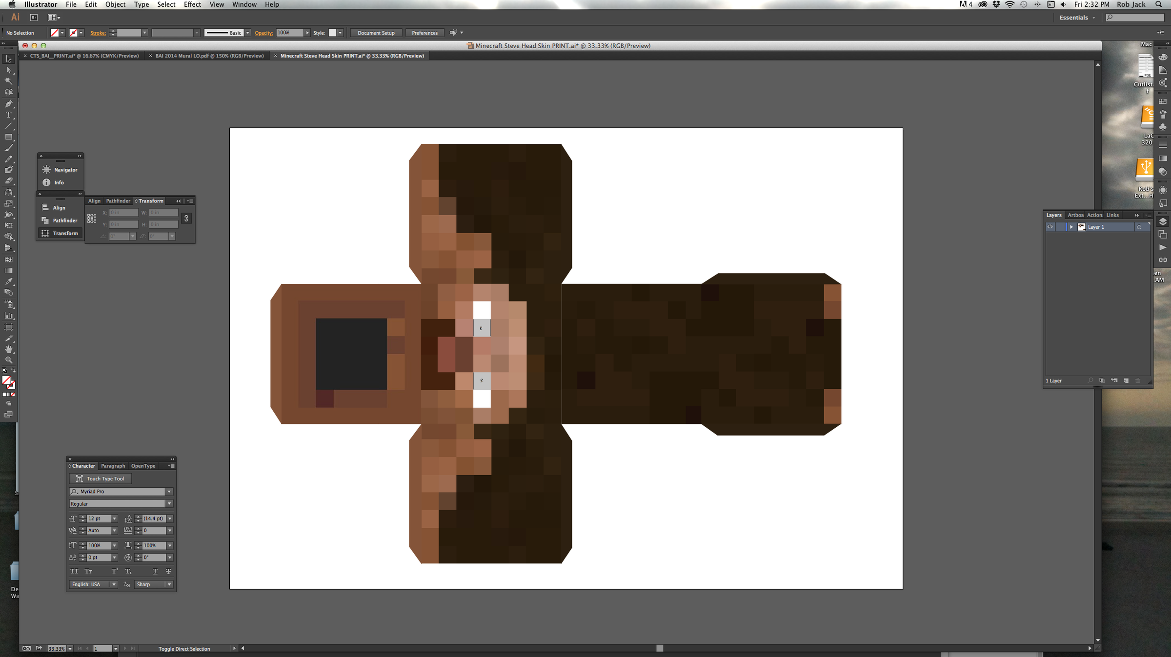 Minecraft Steve Head Png