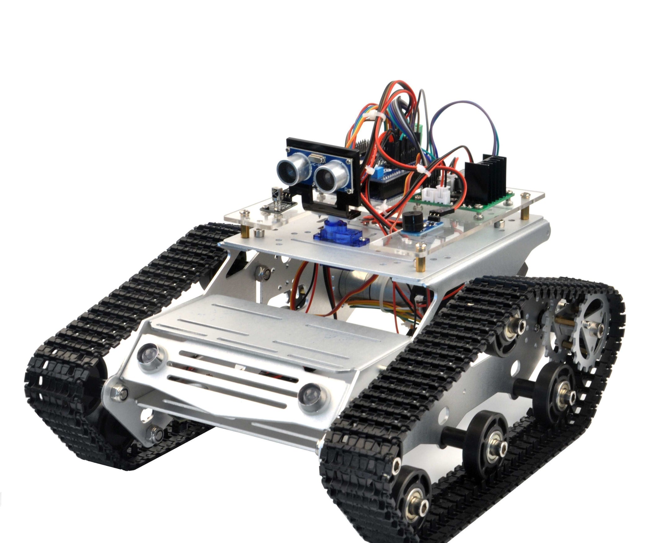 Arduino Tank Car Lesson 2- Electronic Parts Installation and Simple ...