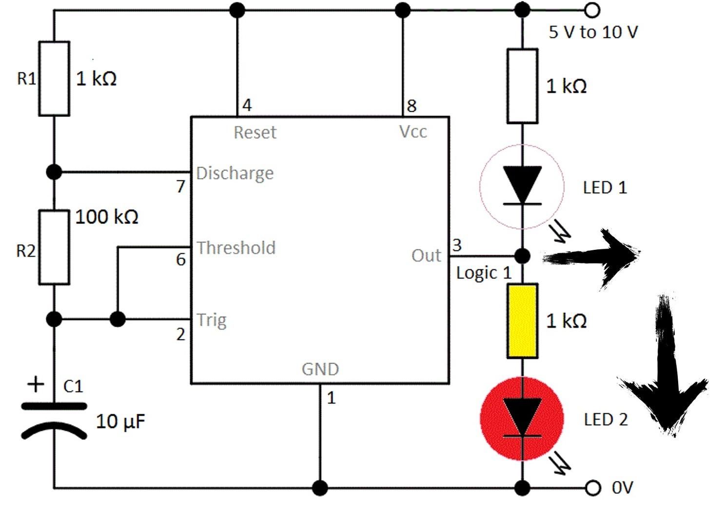 led - How can I incorporate an LDR in a 555 flasher circuit? - Electrical Engineering Stack Exchange