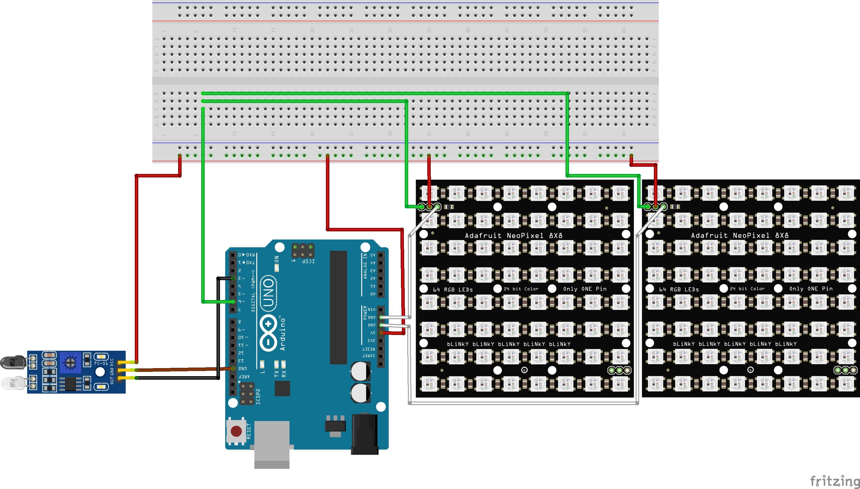 Sound Reactive RGB 8x8 LEDs : 6 Steps - Instructables