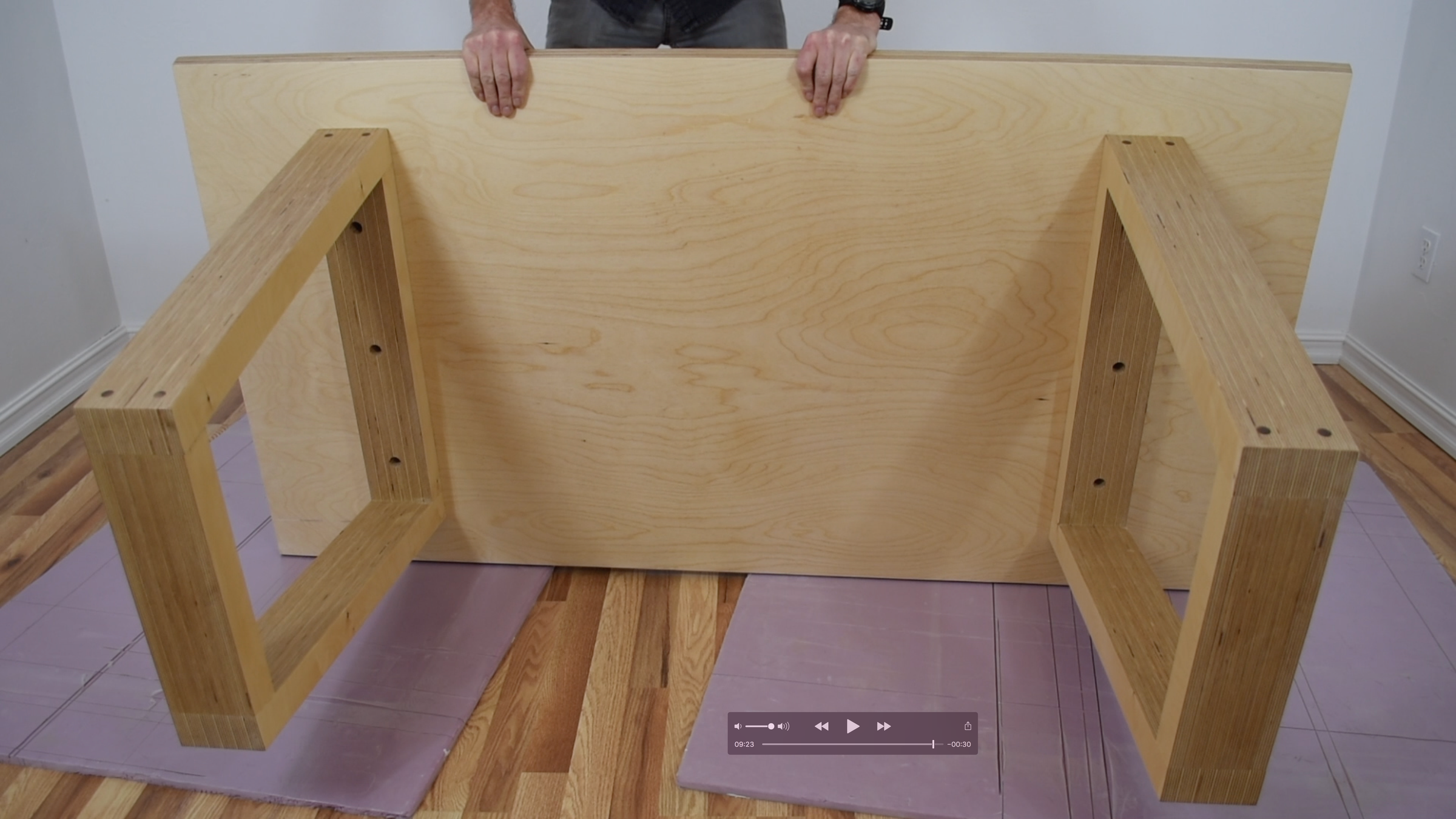 Making High End Furniture From Plywood - DIY Modern Dining Table : 6 ...