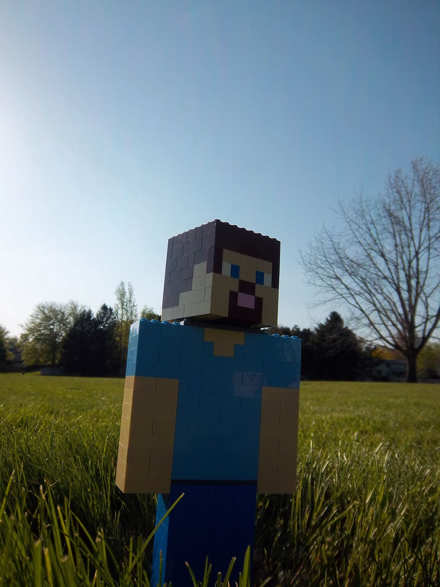 Minecraft Steve Statue