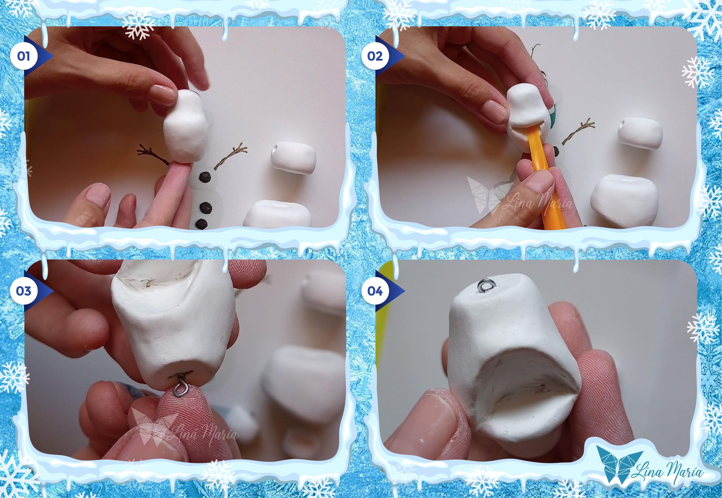 Melting OLAF - Push Puppet (FROZEN) : 21 Steps (with Pictures ...