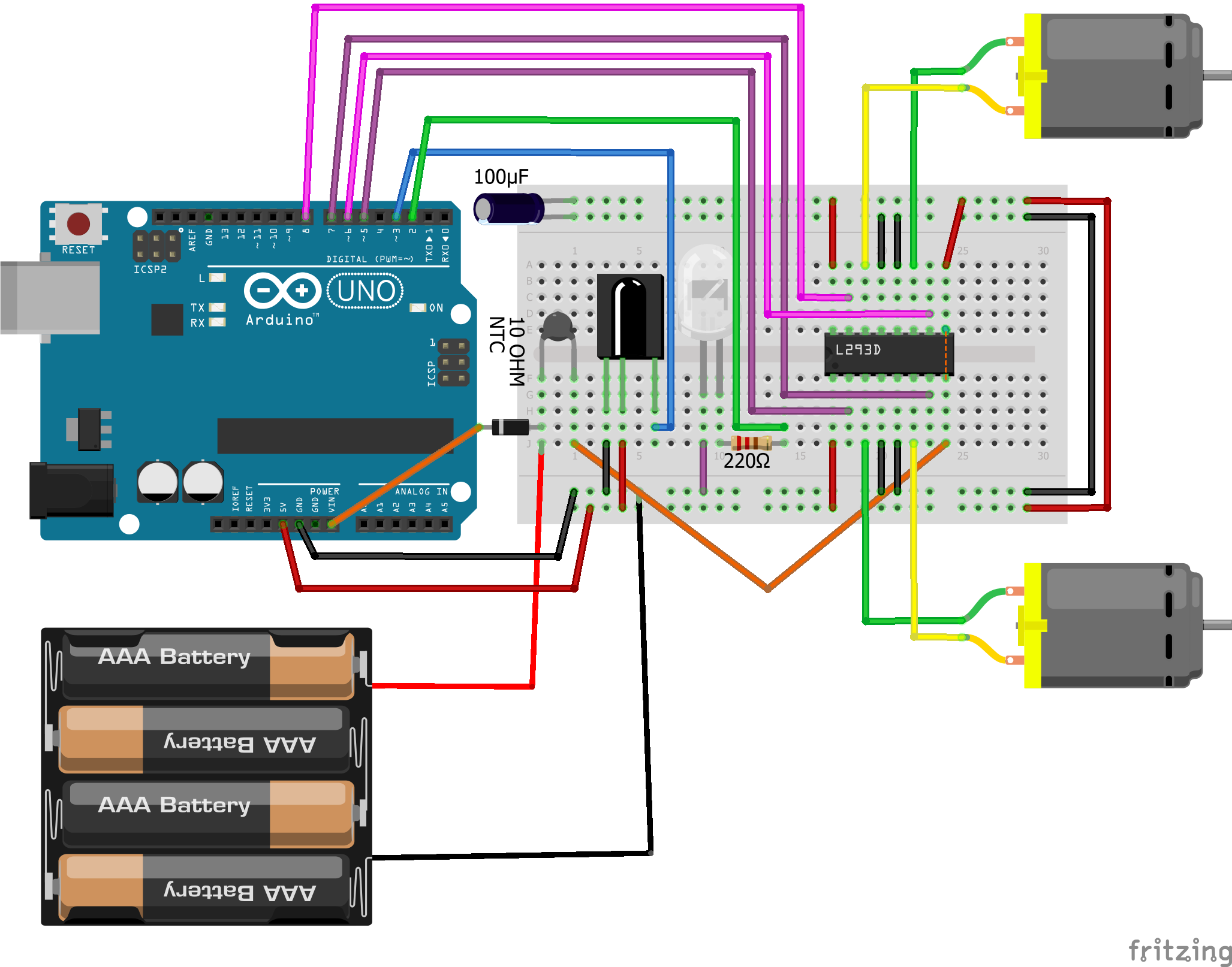 Simple Arduino Robot - Block Programming for Kids : 5 Steps - Instructables