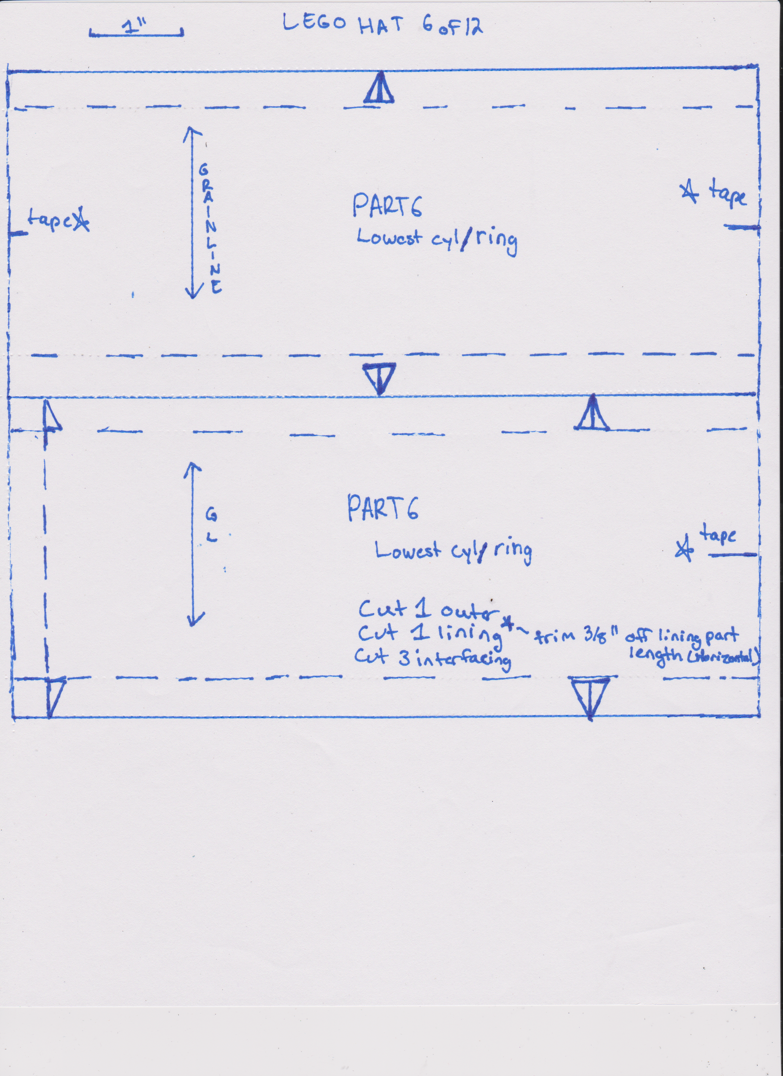 Cloth LEGO Brick Hat + Sewing Pattern. : 34 Steps (with Pictures ...