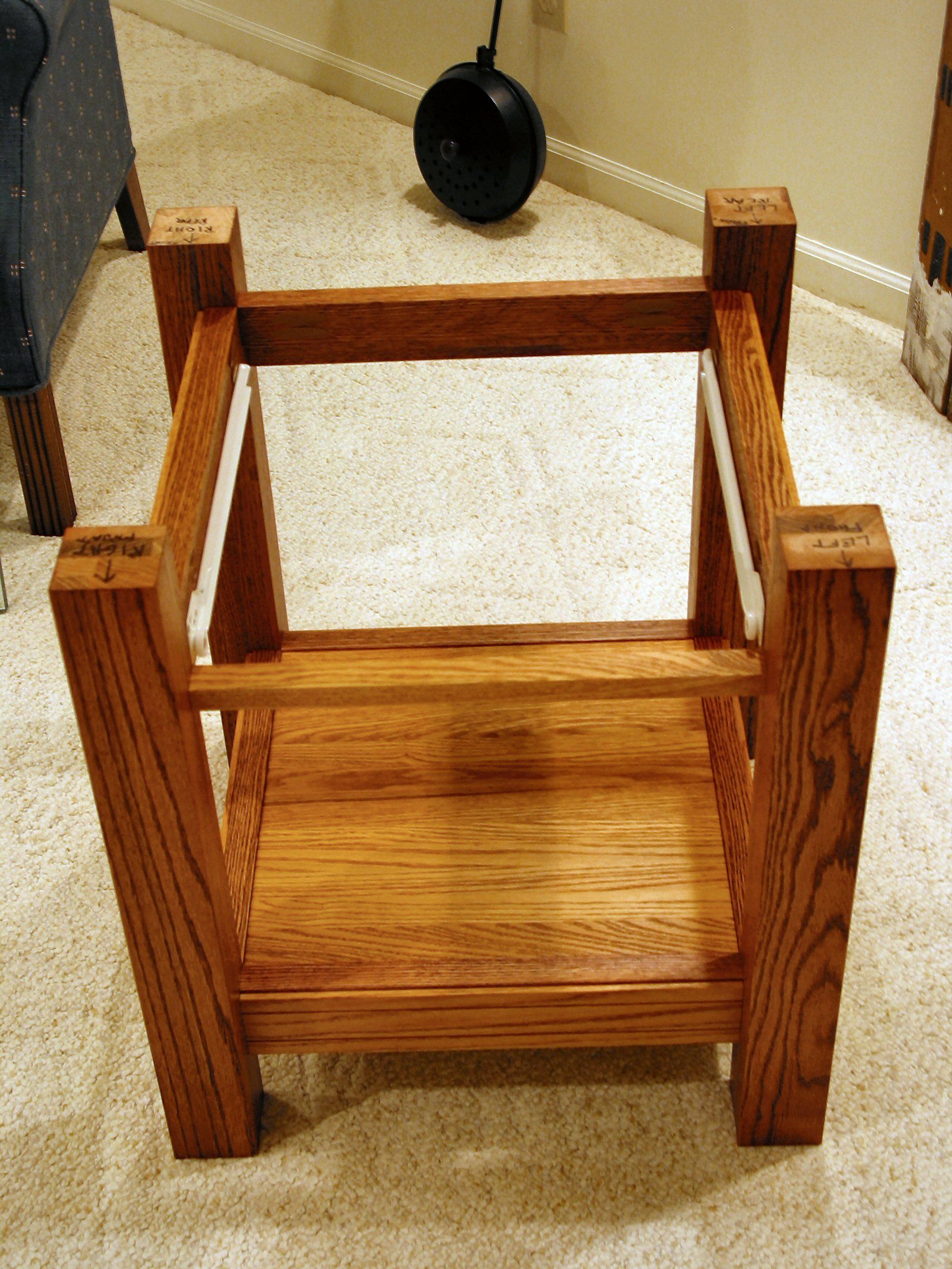 Oak & Glass Display Top End Table : 13 Steps (with Pictures ...