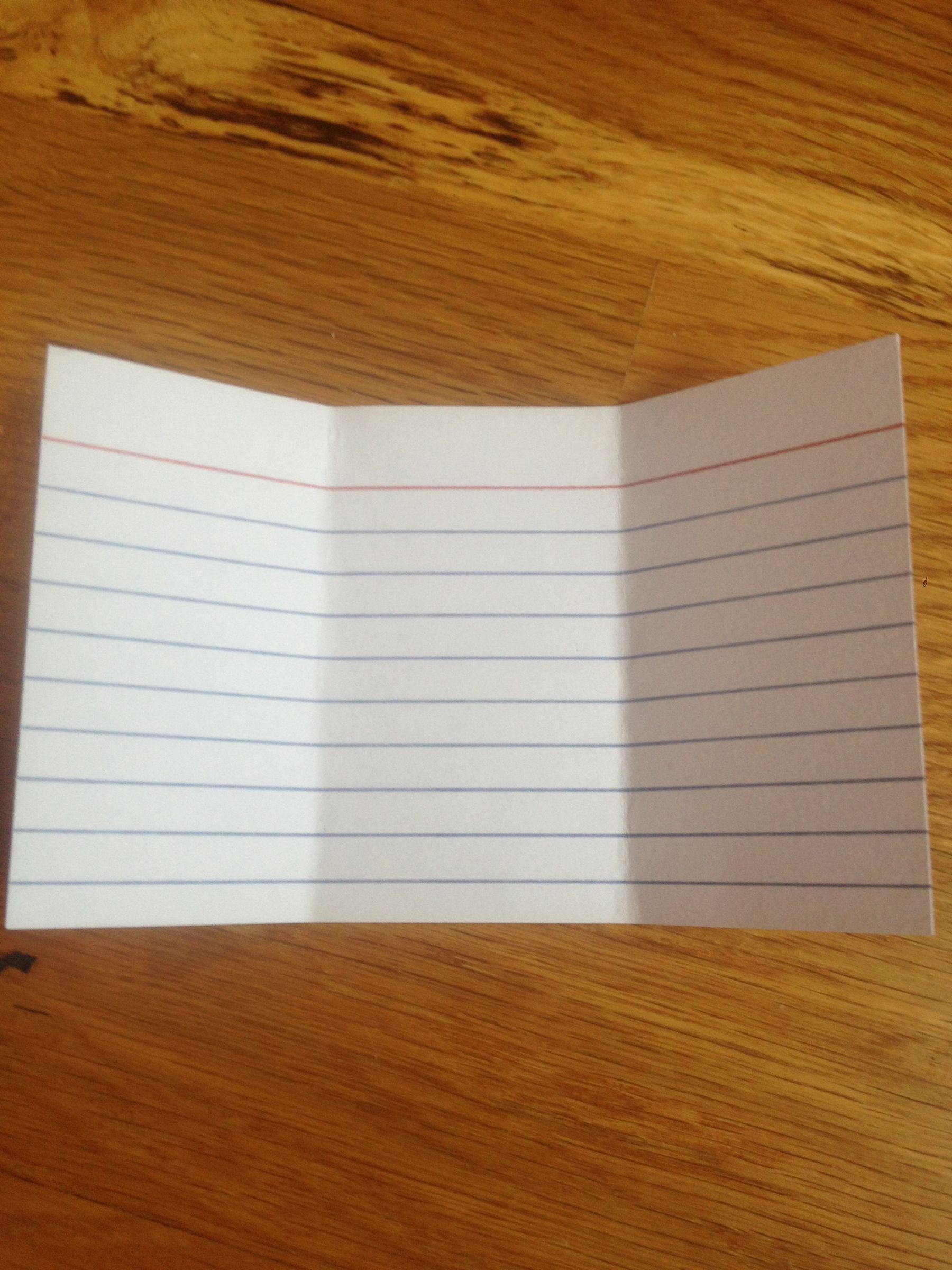 Origami Today From a Notecard : 5 Steps - Instructables