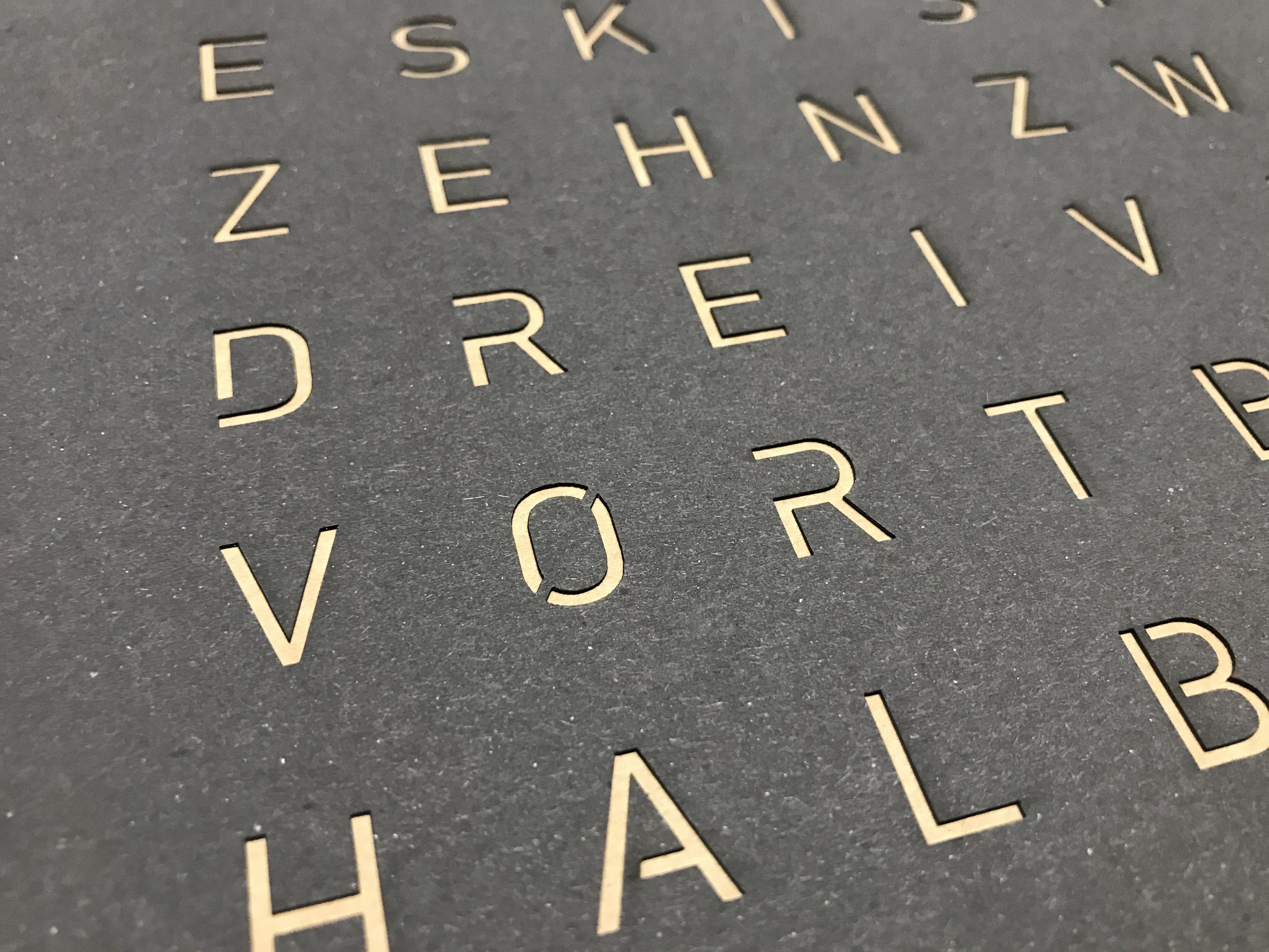 Word Clock (German Layout) : 8 Steps - Instructables