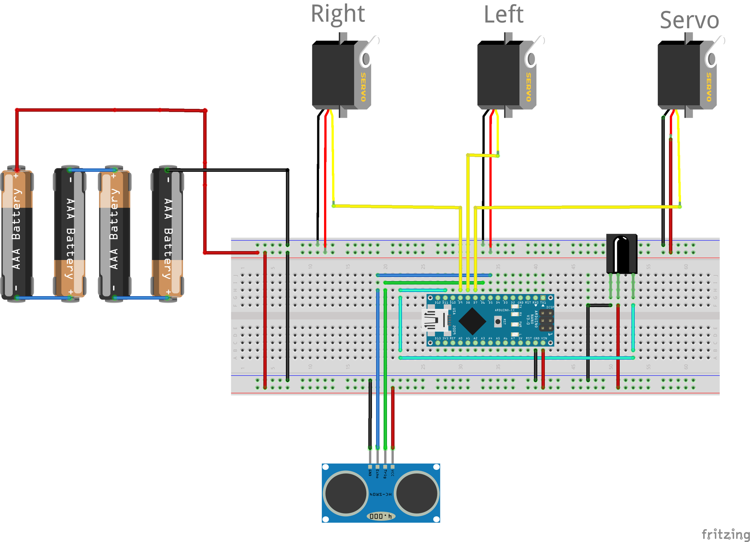 An Arduino Infrared Controlled and Obstacle Avoidance Robot : 10 Steps ...