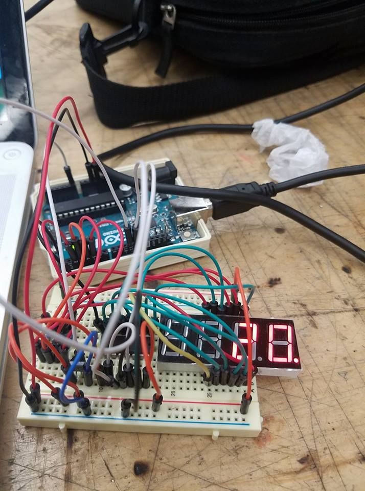 Temperature Displayed on 4 Digit 7 Segment (common Anode) : 4 Steps ...