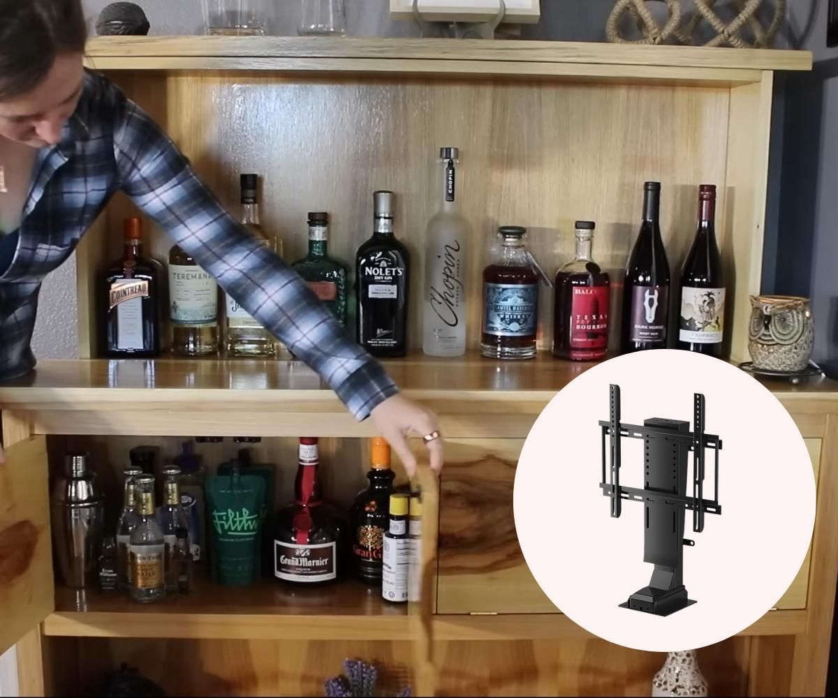 How to Create a DIY Bar Cabinet With Hidden Storage : 7 Steps ...