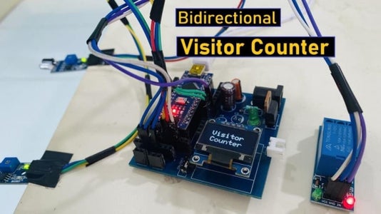 Arduino Bidirectional Visitor Counter 3 Steps Instructables